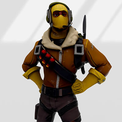 Raptor Skin from Fortnite - 3D Model by clickshop3d