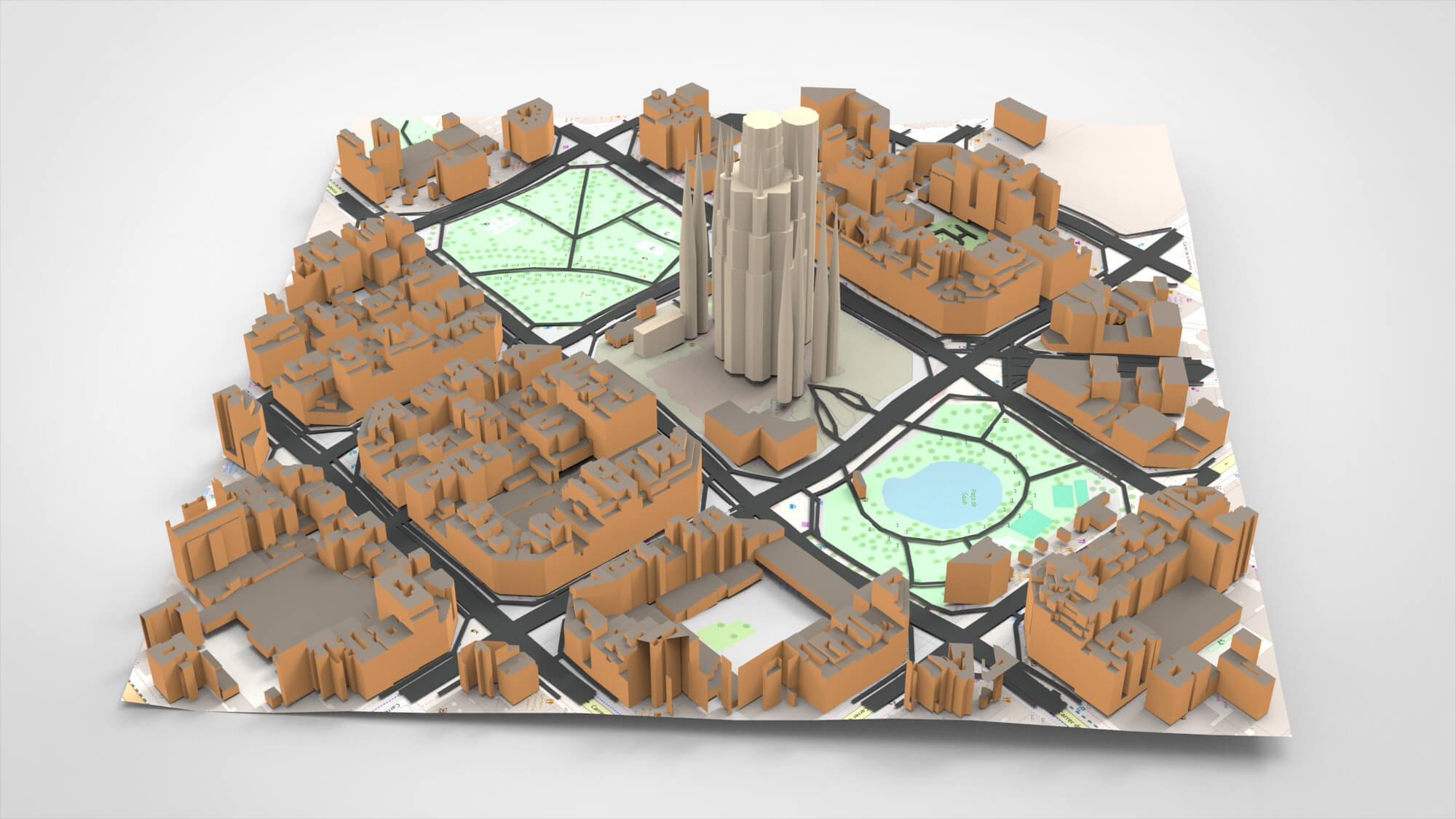 Sagrada Familia Barcelona Spain - 3D Model by clickshop3d