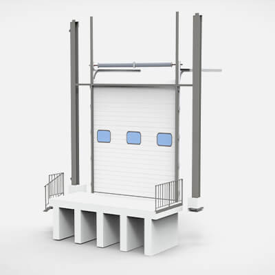 Sectional Gate - 3D Model by clickshop3d
