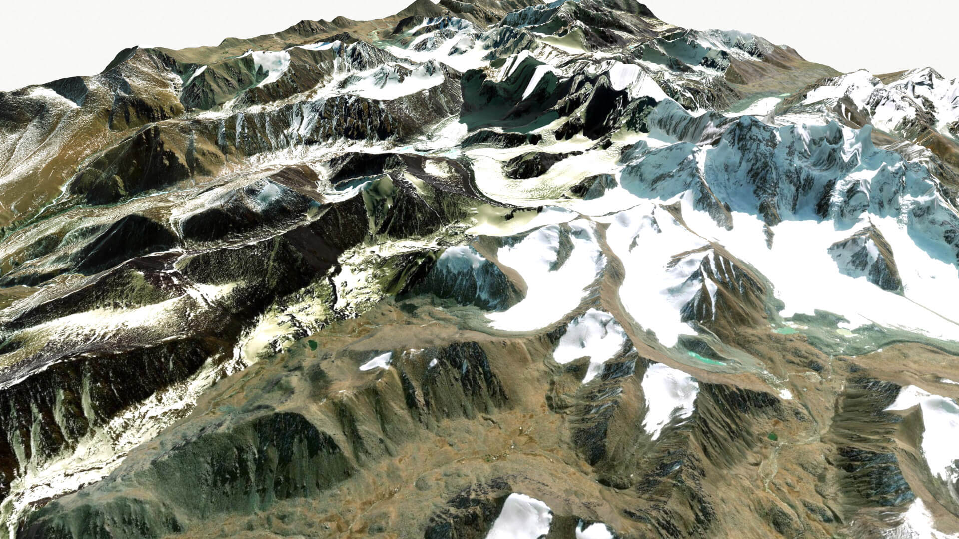 Semyonov Peak Mountain - 3D Model by clickshop3d