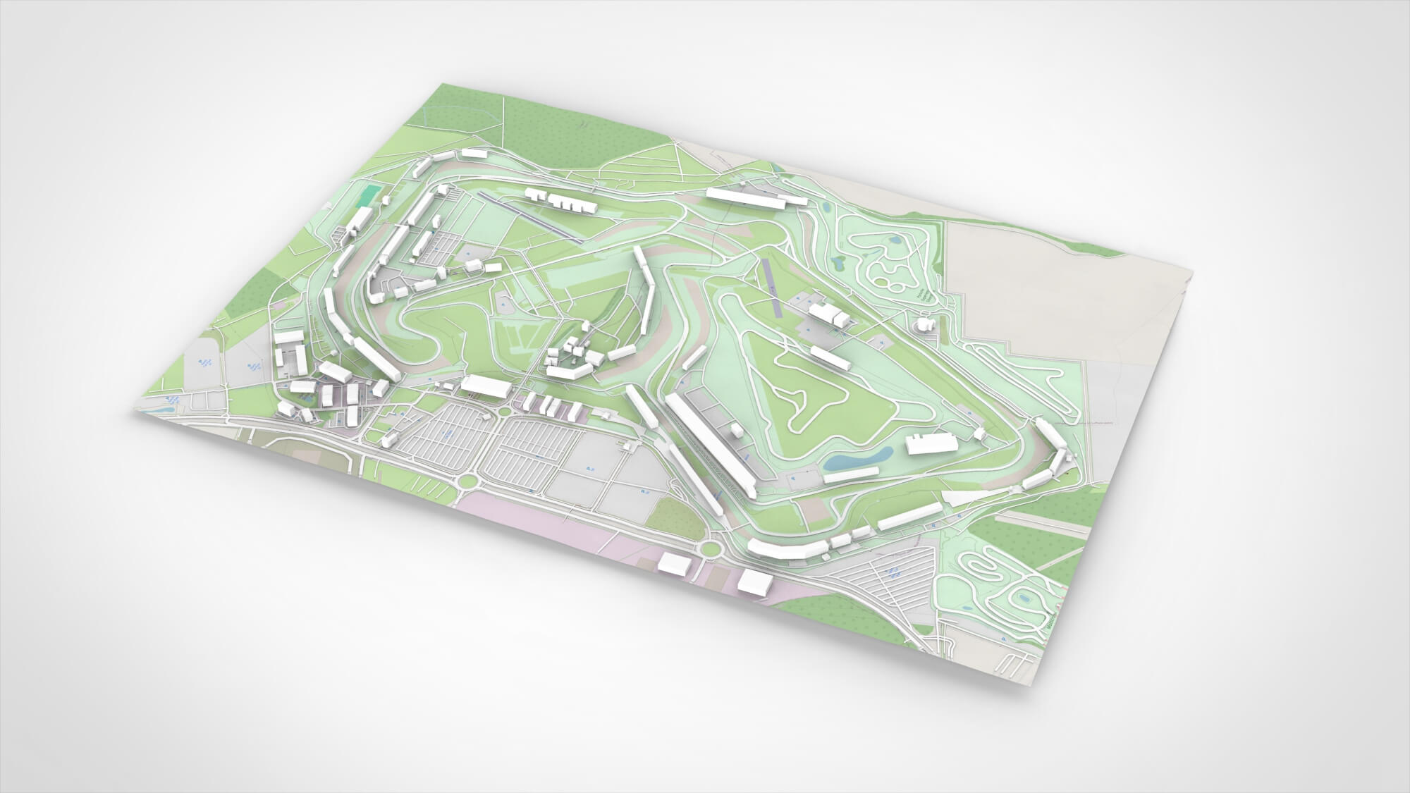 Silverstone Circuit Northamptonshire UK - 3D Model by clickshop3d