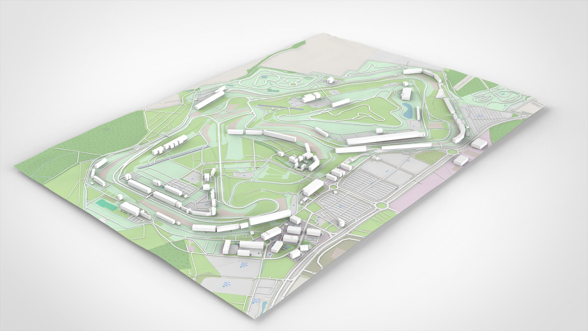Silverstone Circuit Northamptonshire UK - 3D Model by clickshop3d