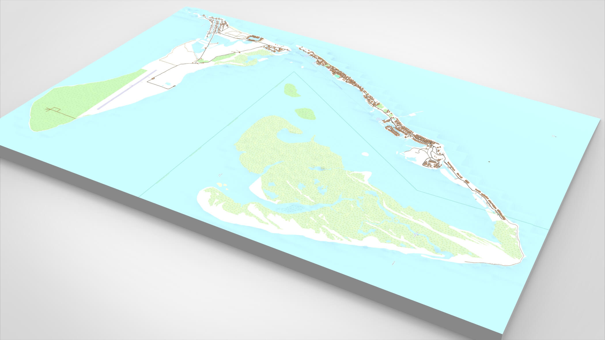 South Bimini Island in The Bahamas - 3D Model by clickshop3d
