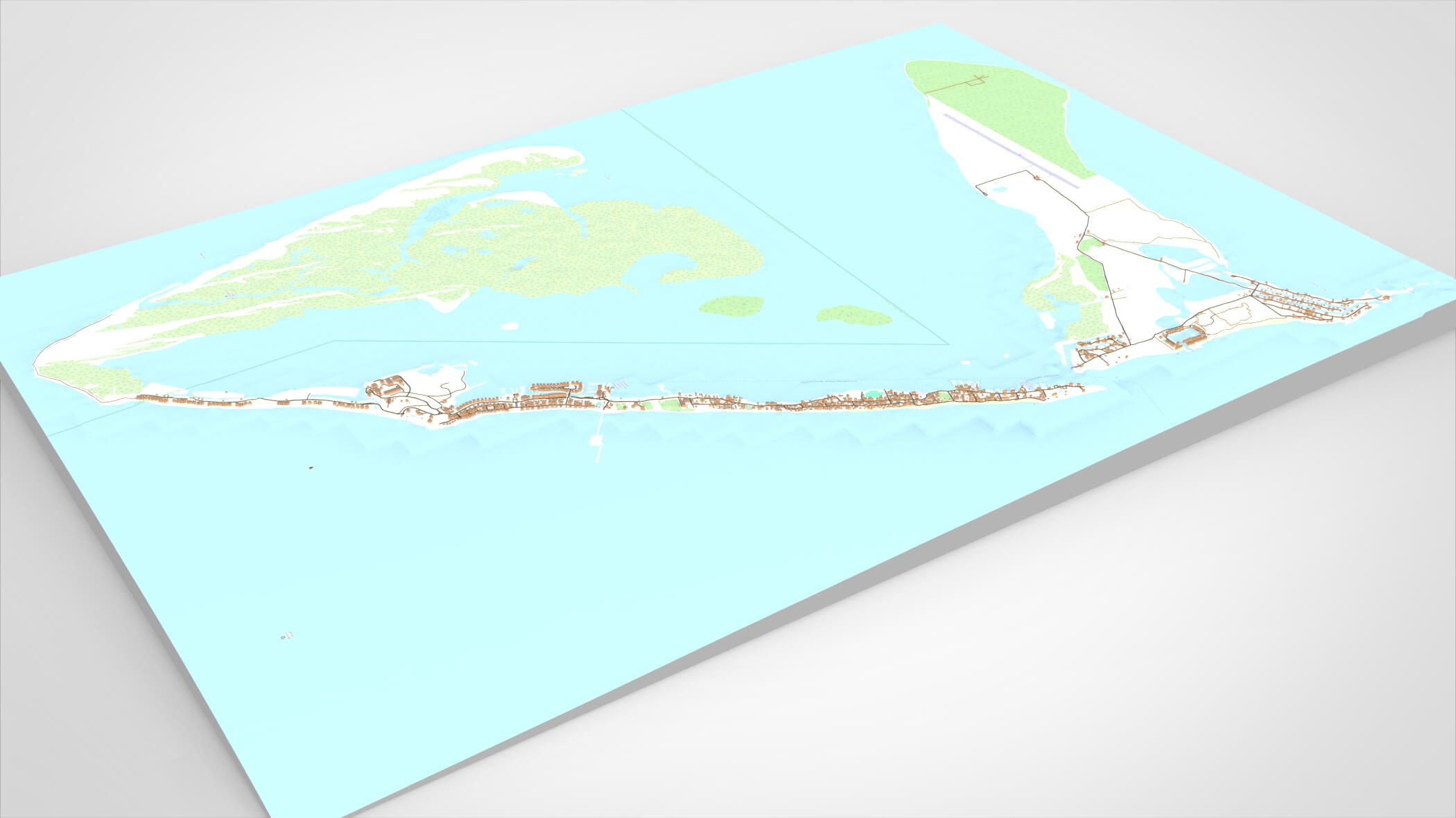 South Bimini Island in The Bahamas - 3D Model by clickshop3d