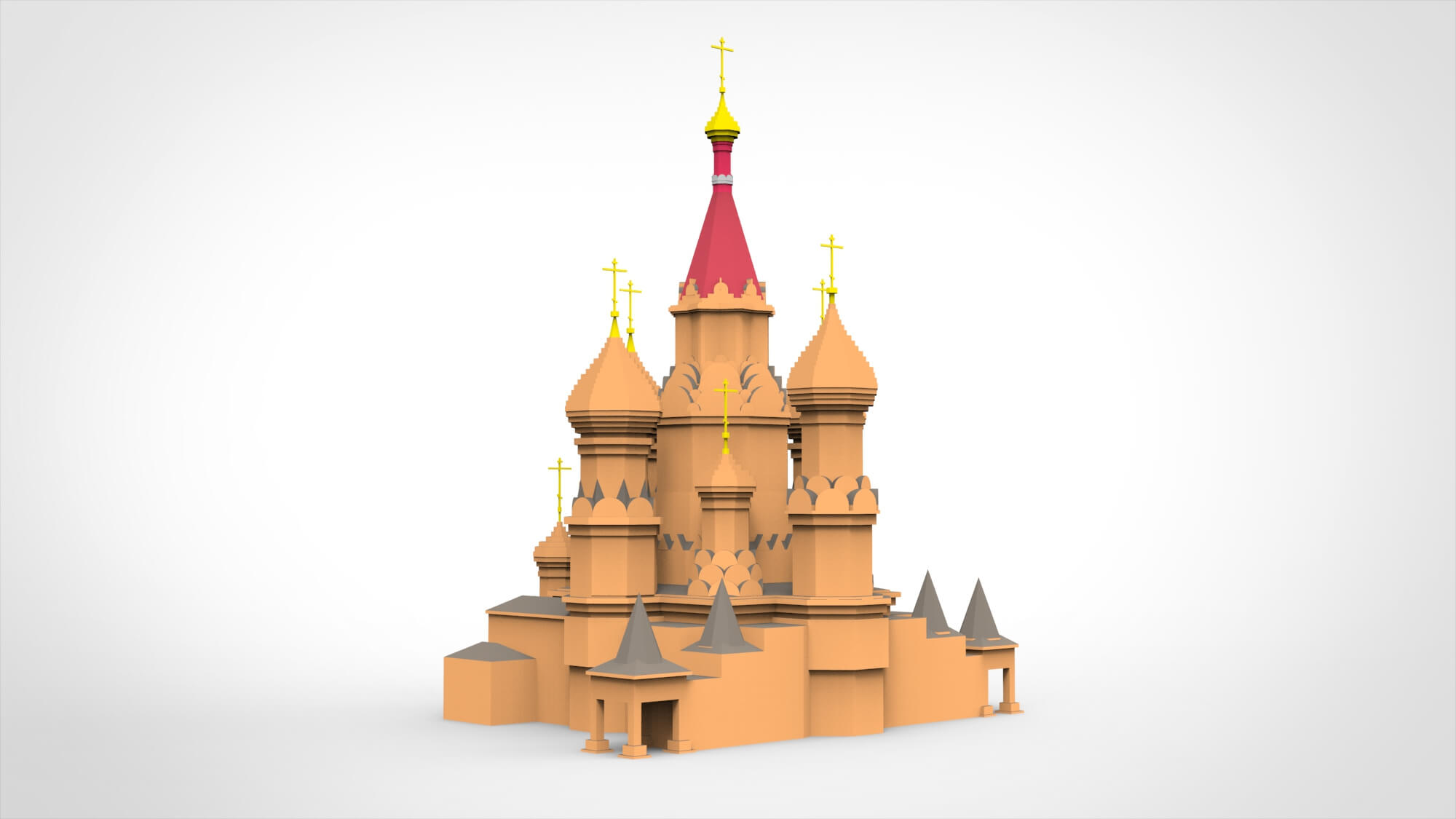 St Basils Cathedral Moscow - 3D Model by clickshop3d