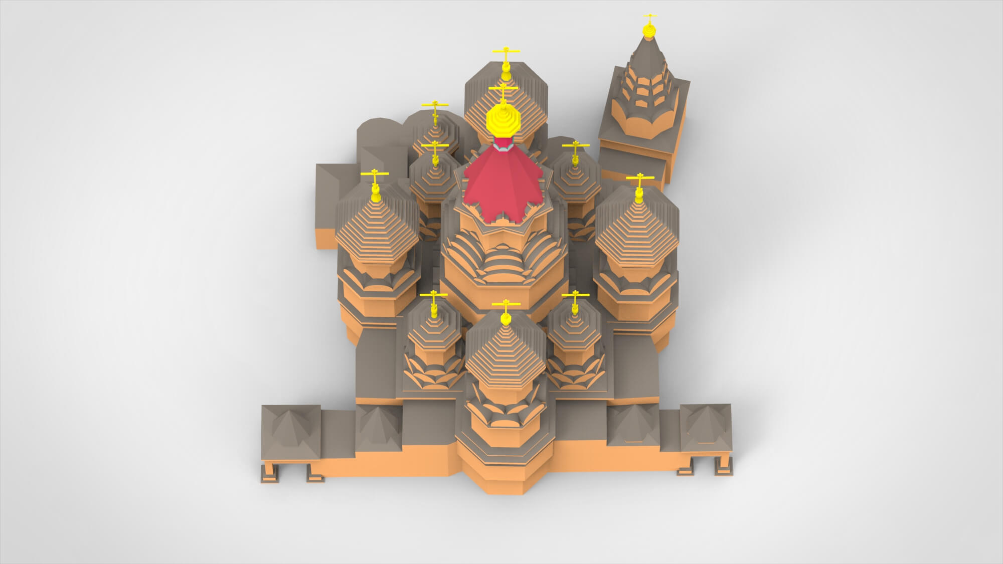 St Basils Cathedral Moscow - 3D Model by clickshop3d