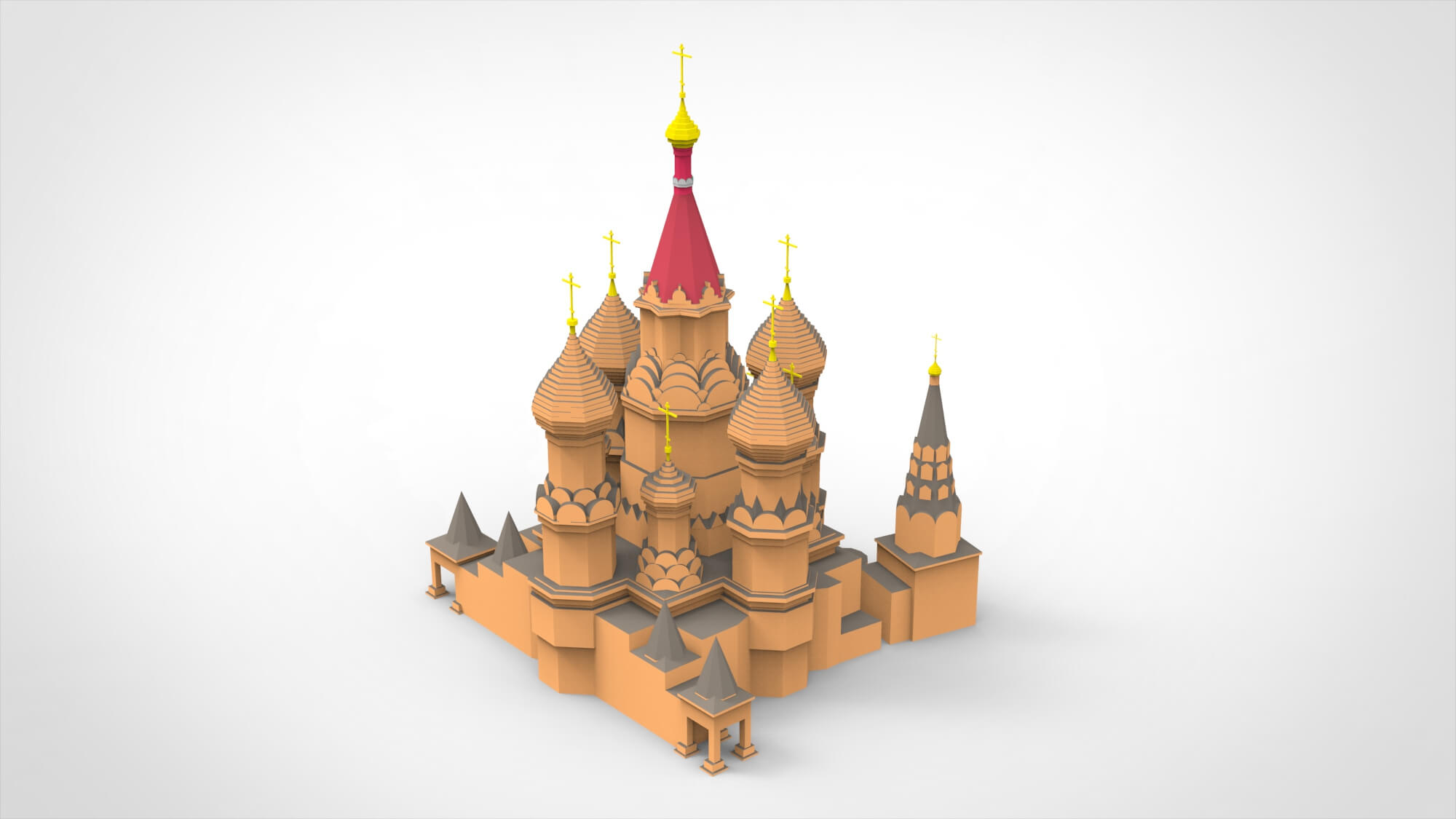 St Basils Cathedral Moscow - 3D Model by clickshop3d