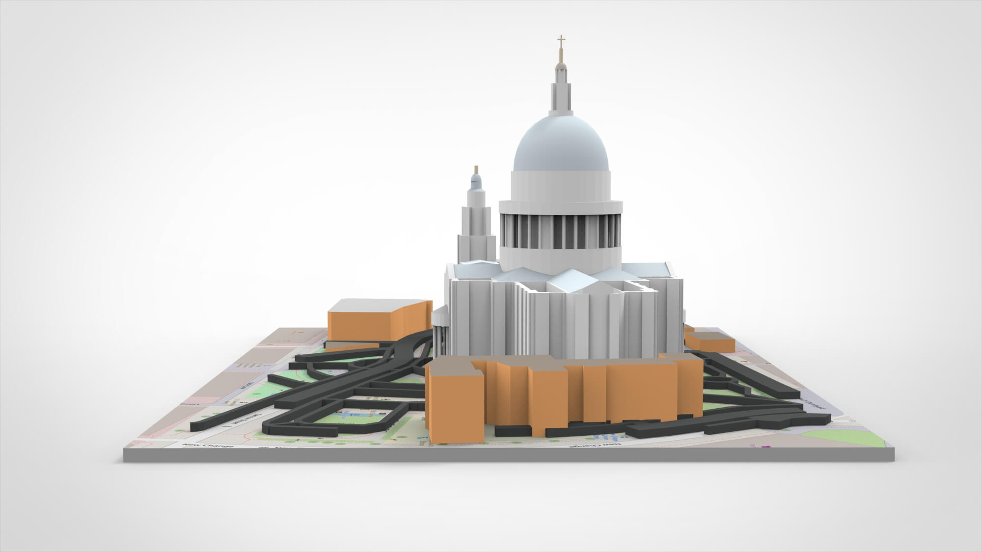 St Pauls Cathedral London England - 3D Model by clickshop3d