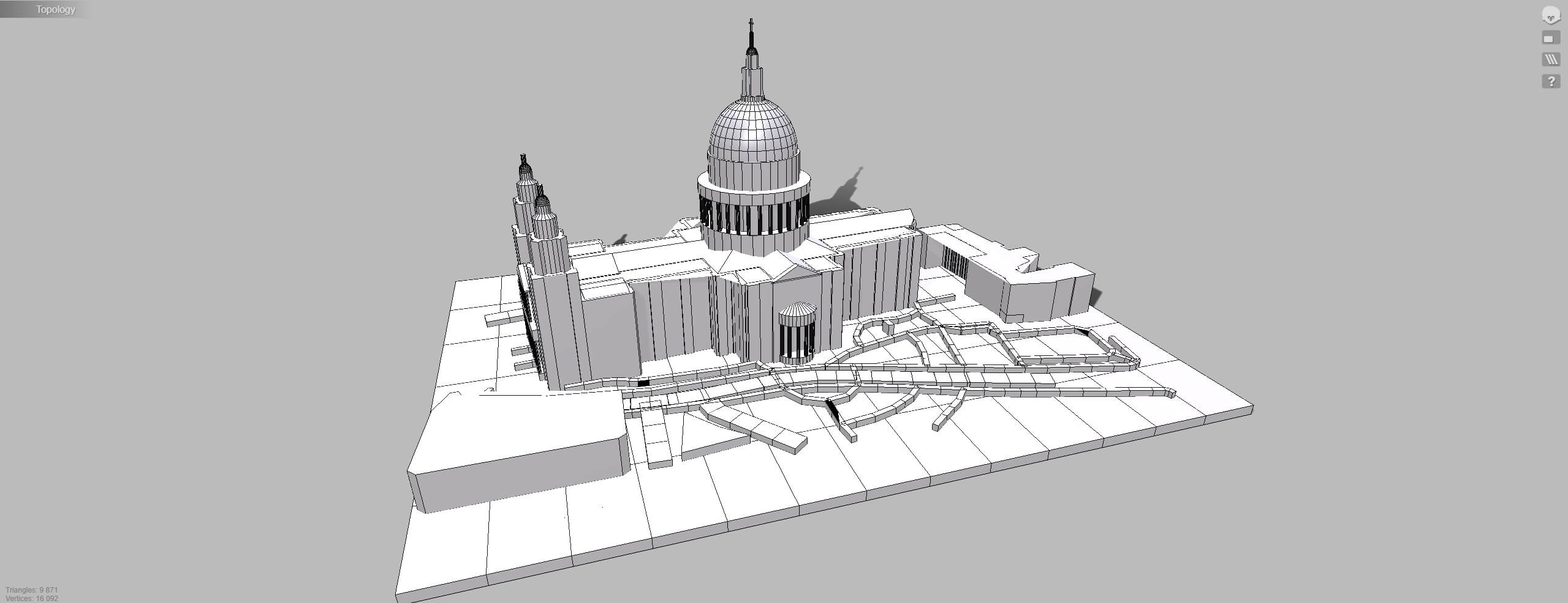 St Pauls Cathedral London England - 3D Model by clickshop3d