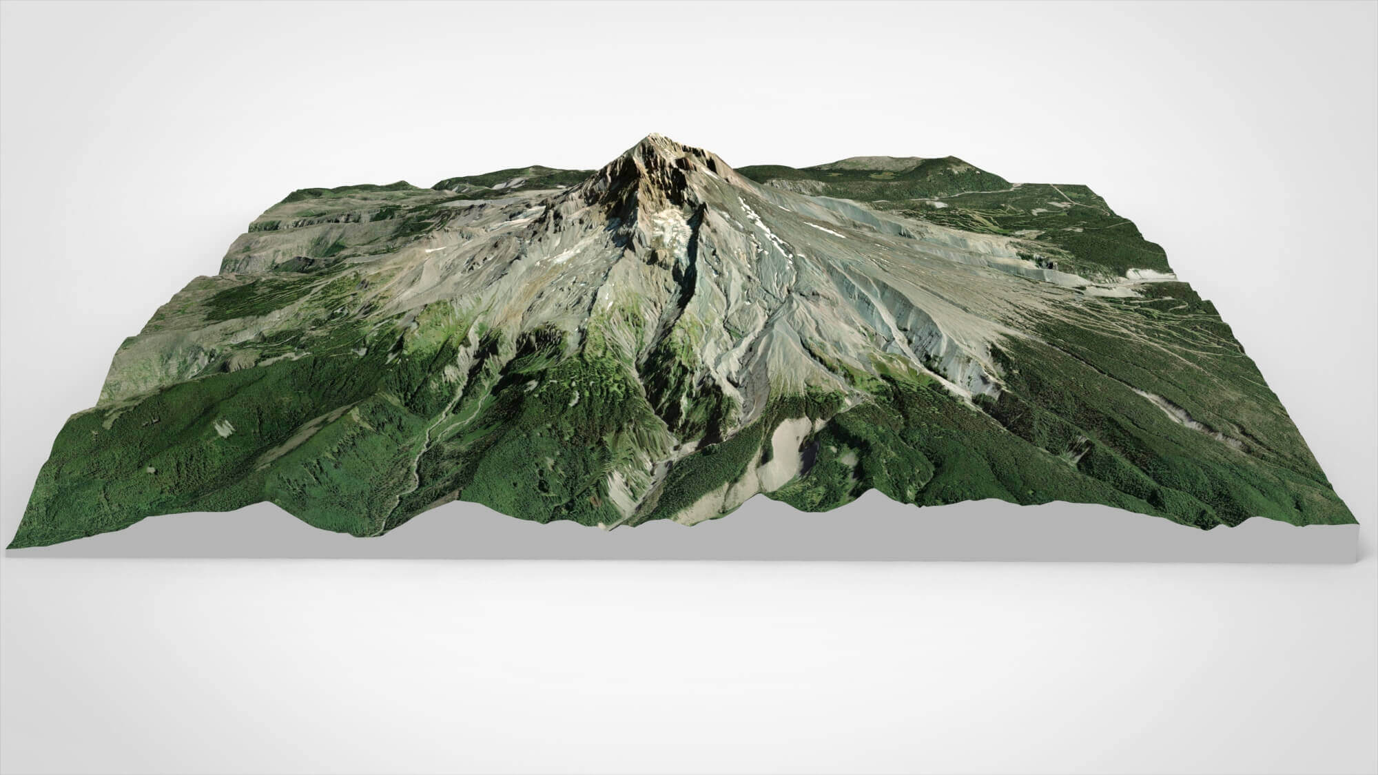 Stratovolcano Hood Oregon USA - 3D Model by clickshop3d