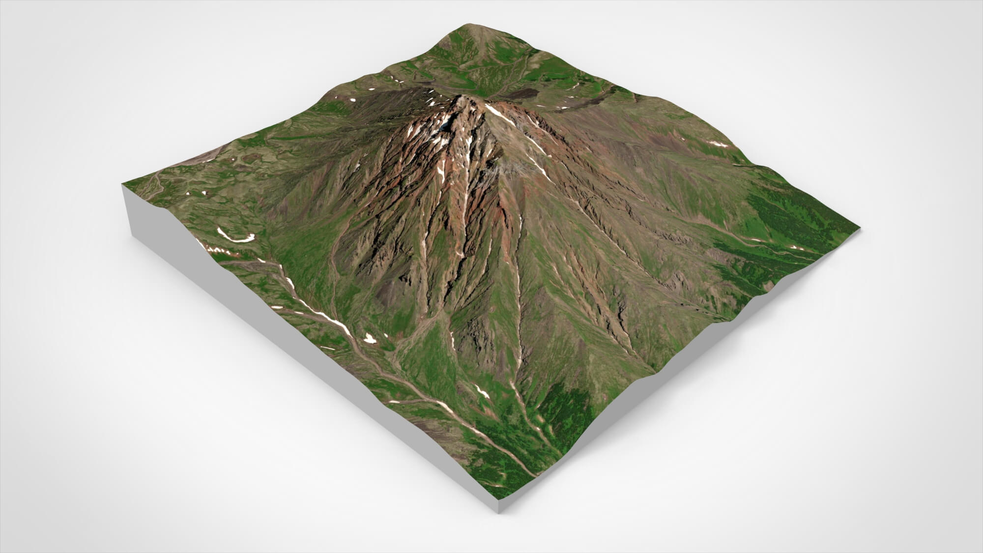 Stratovolcano Malaya Udina - 3D Model by clickshop3d