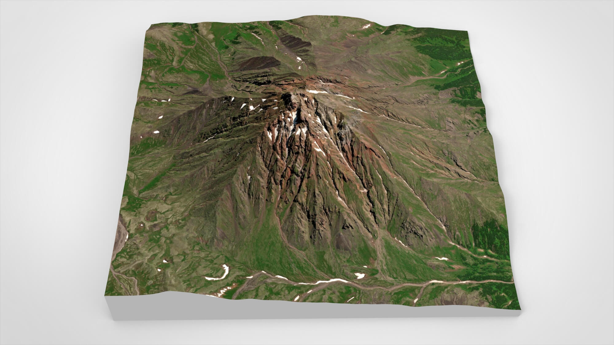 Stratovolcano Malaya Udina - 3D Model by clickshop3d