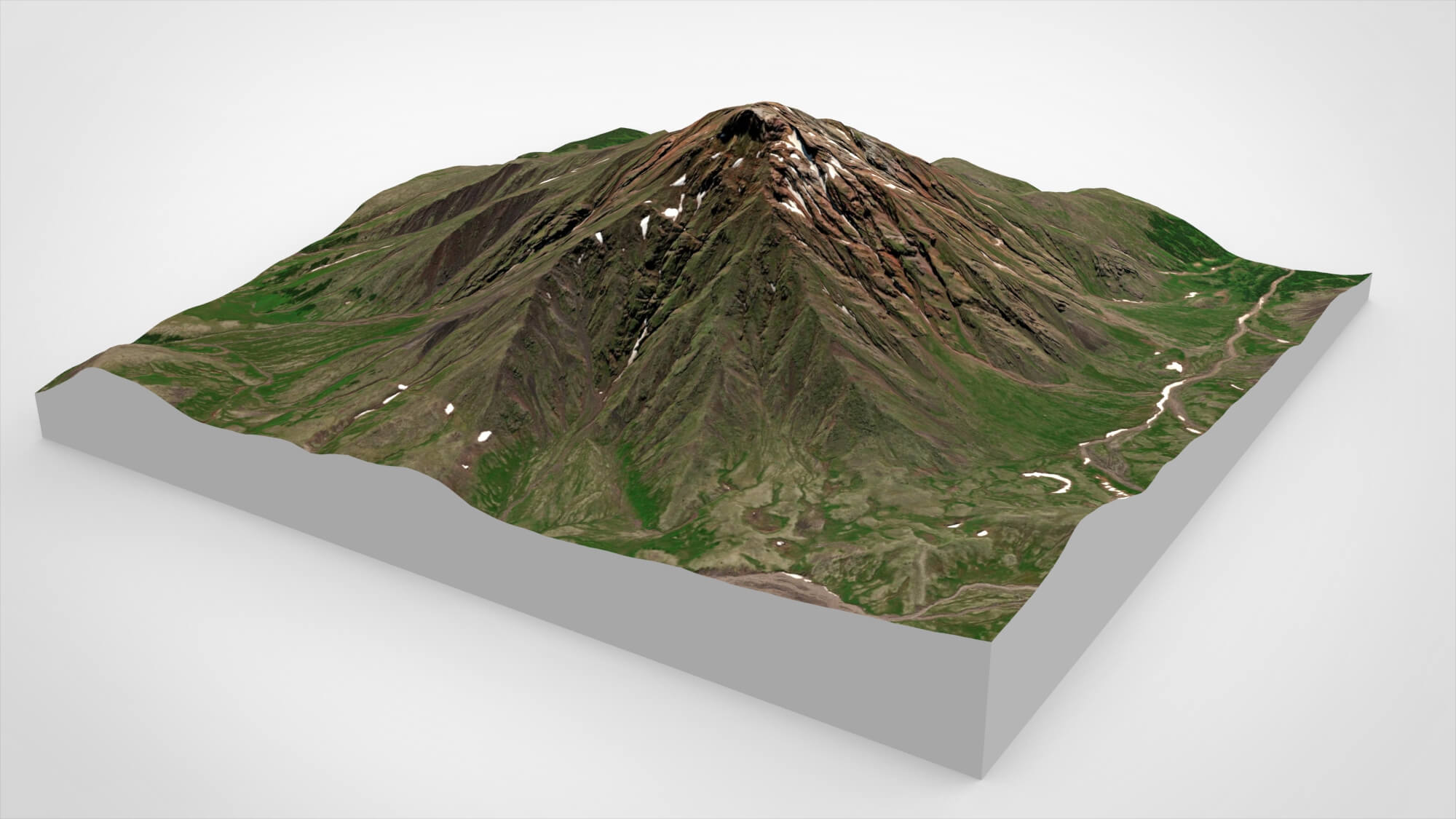 Stratovolcano Malaya Udina - 3D Model by clickshop3d