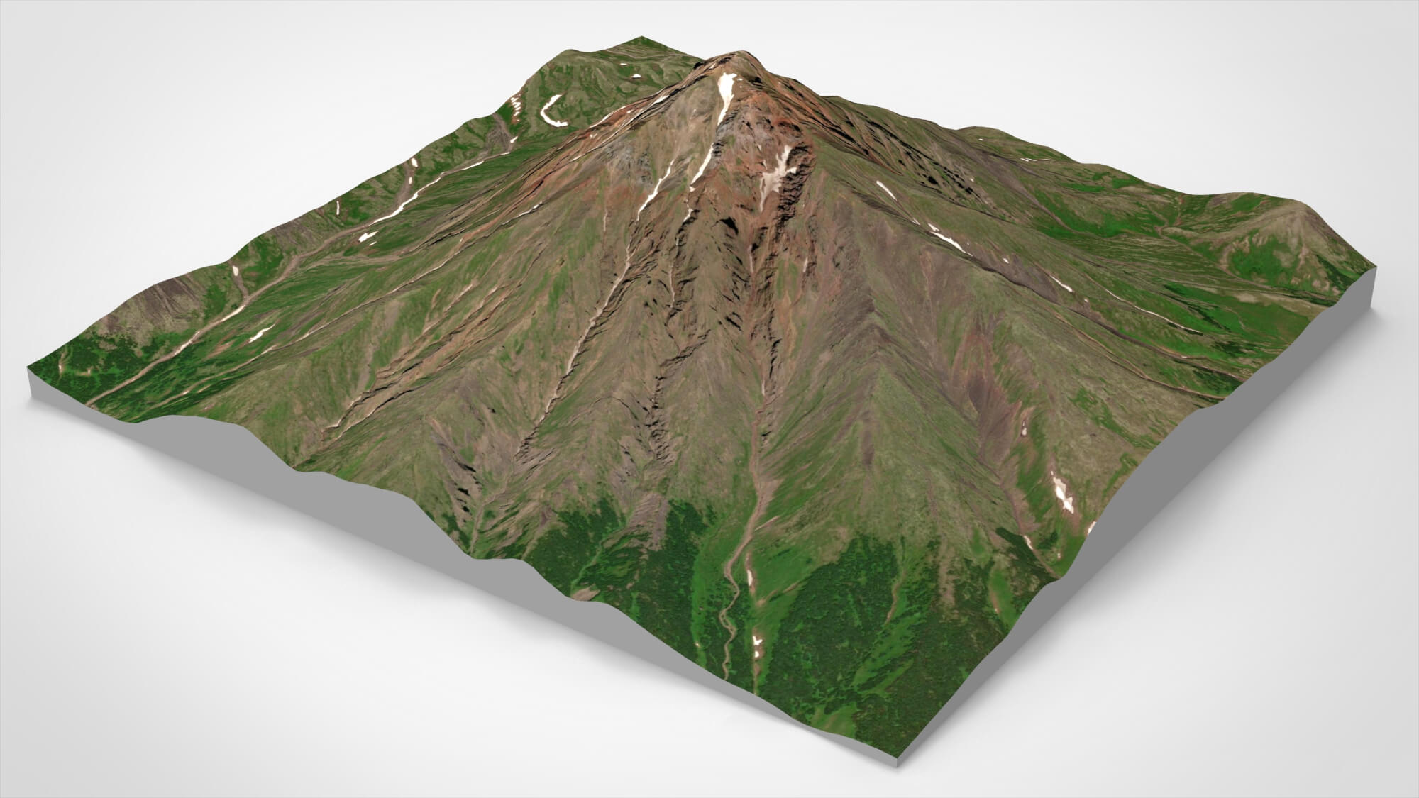 Stratovolcano Malaya Udina - 3D Model by clickshop3d