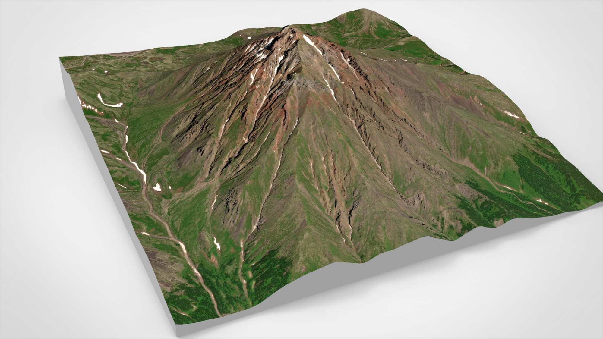 Stratovolcano Malaya Udina - 3D Model by clickshop3d