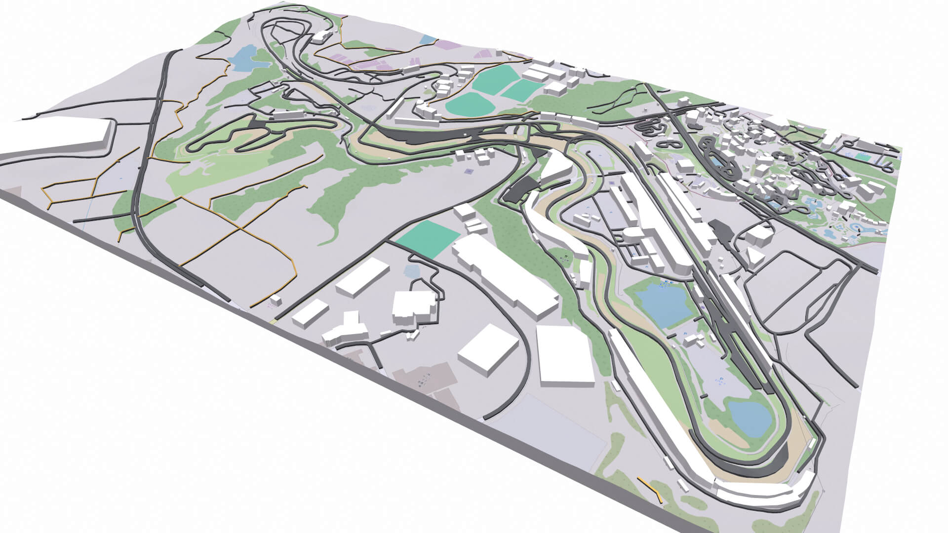 Suzuka Circuit Japan - 3D Model by clickshop3d