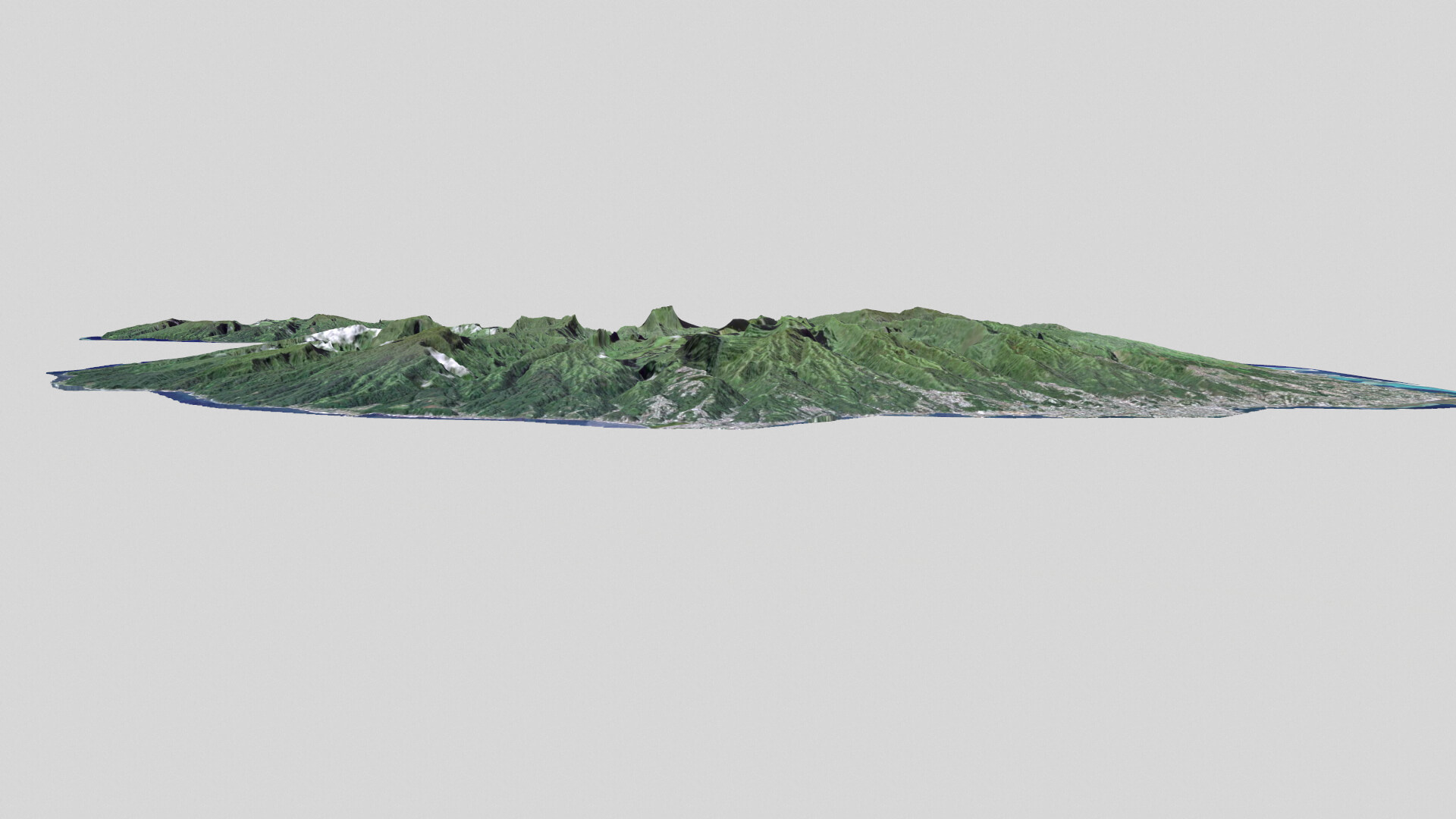 Tahiti Island in French Polynesia - 3D Model by clickshop3d