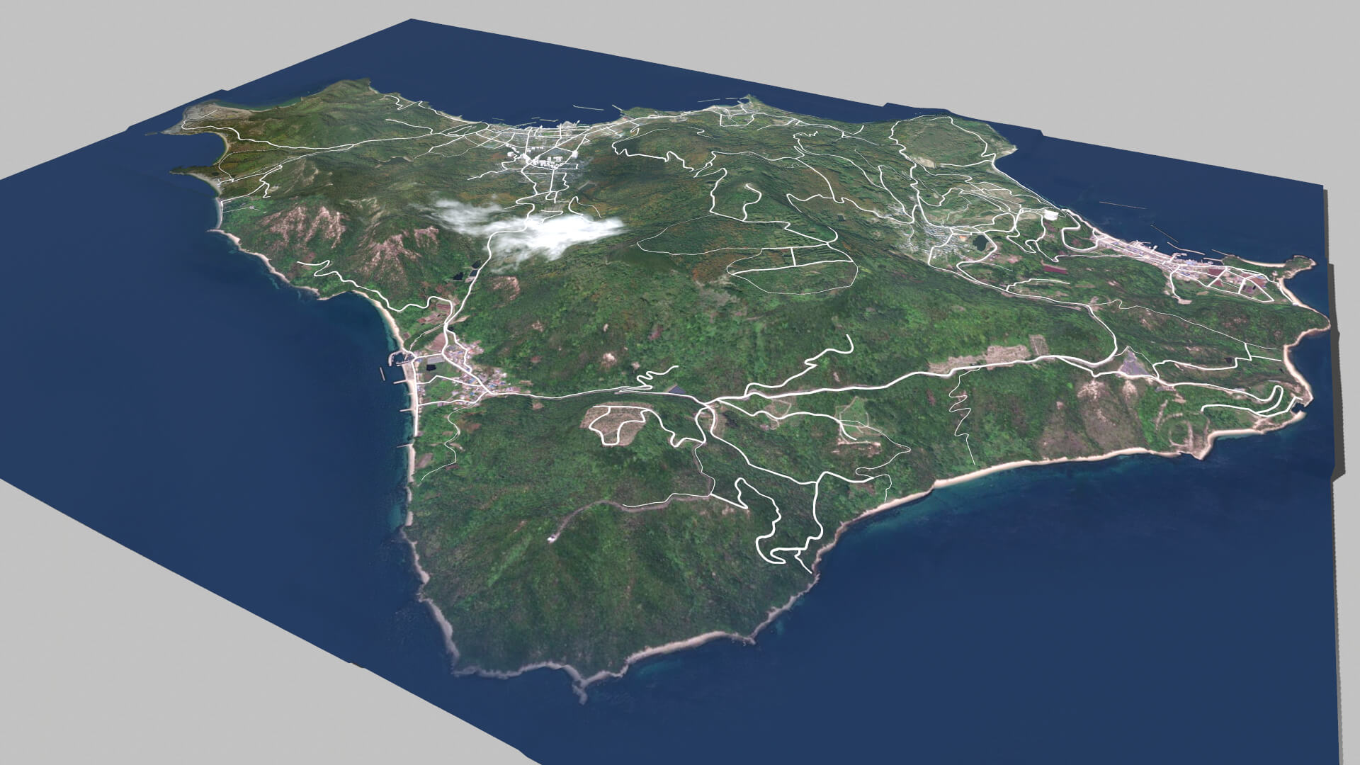 Teshima Island Japan - 3D Model by clickshop3d