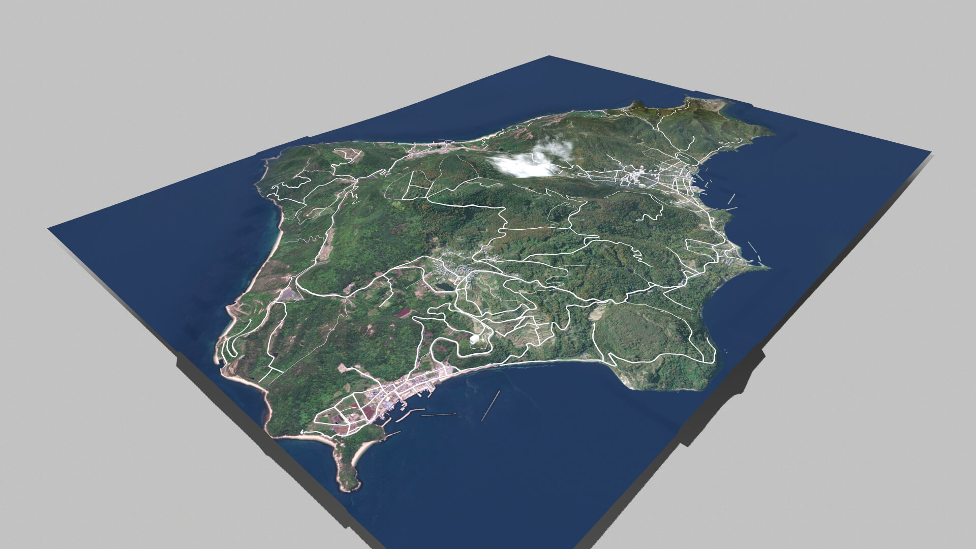 Teshima Island Japan - 3D Model by clickshop3d