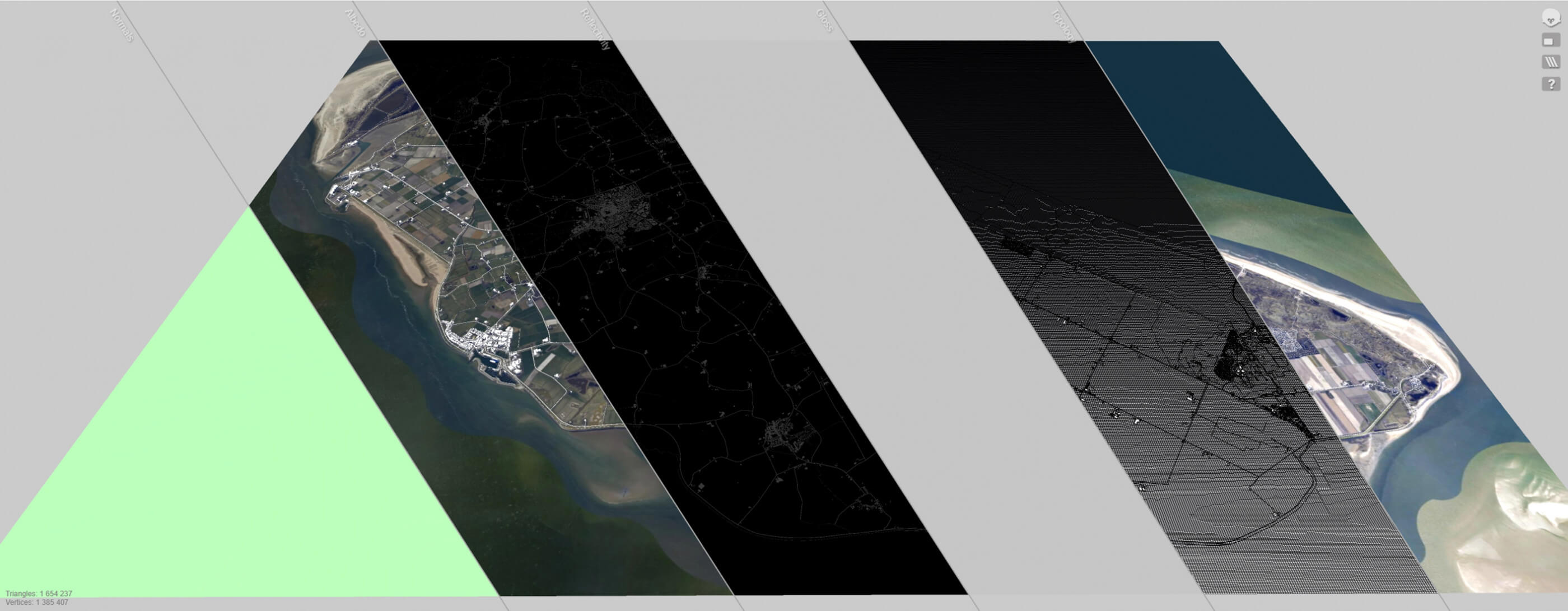 Texel Island Netherlands - 3D Model by clickshop3d