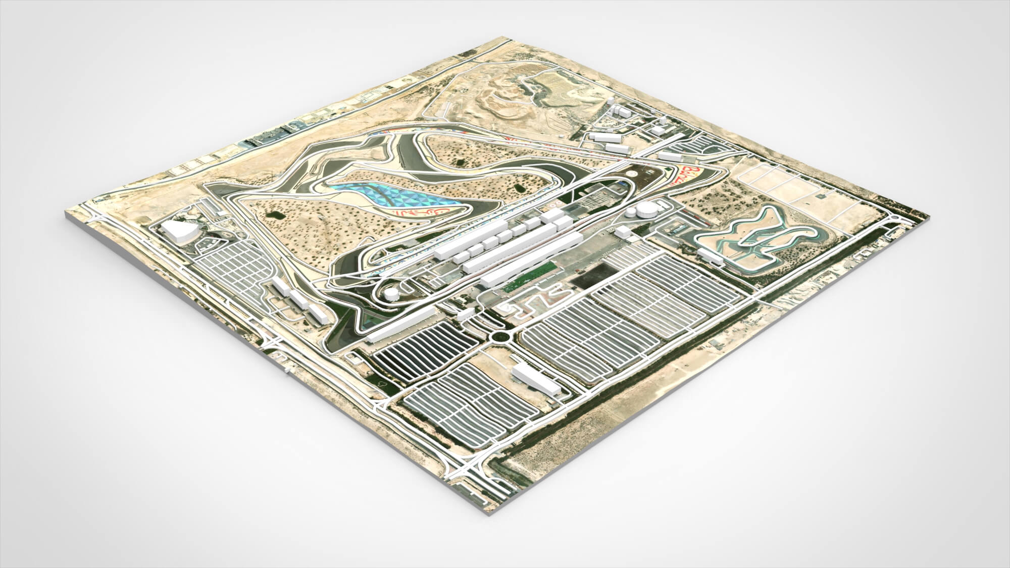 The Bahrain International Circuit - 3D Model by clickshop3d