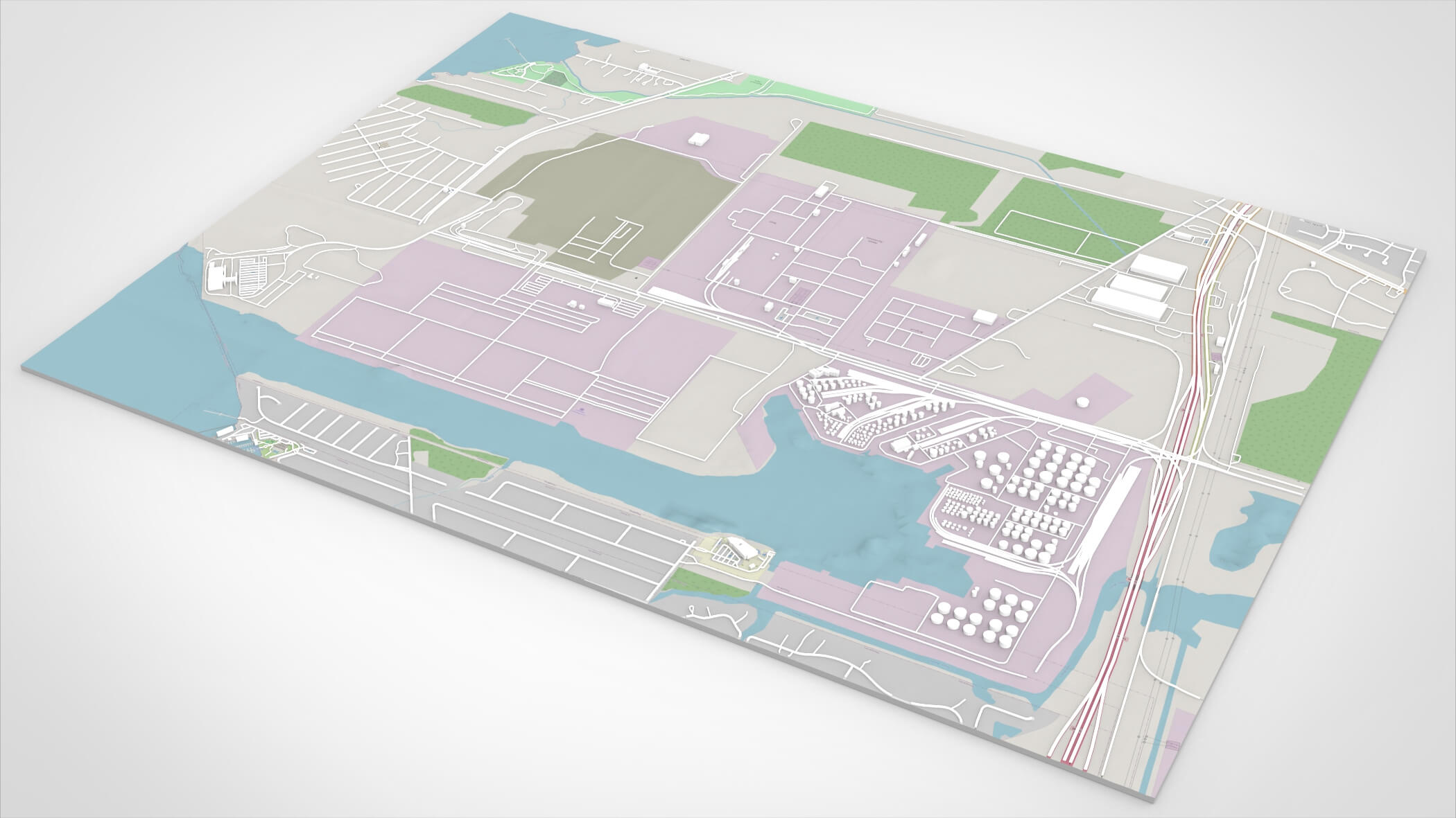 The Barbours Cut Container Terminal Houston Texas USA - Free 3D Model ...
