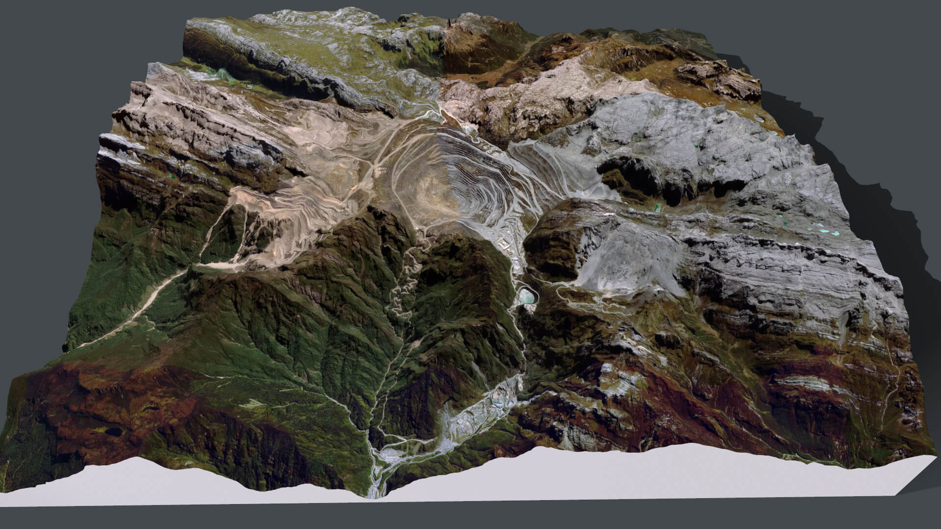 The Grasberg Gold Mine Central Papua Indonesia - 3D Model by clickshop3d