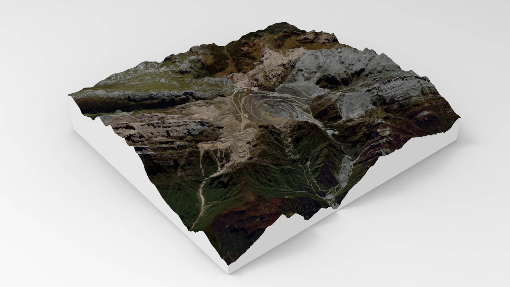 The Grasberg Gold Mine Central Papua Indonesia - 3D Model by clickshop3d