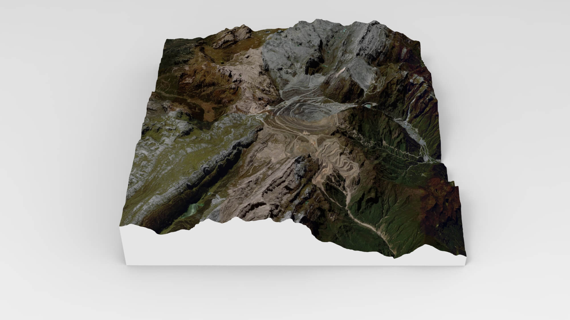 The Grasberg Gold Mine Central Papua Indonesia - 3D Model by clickshop3d