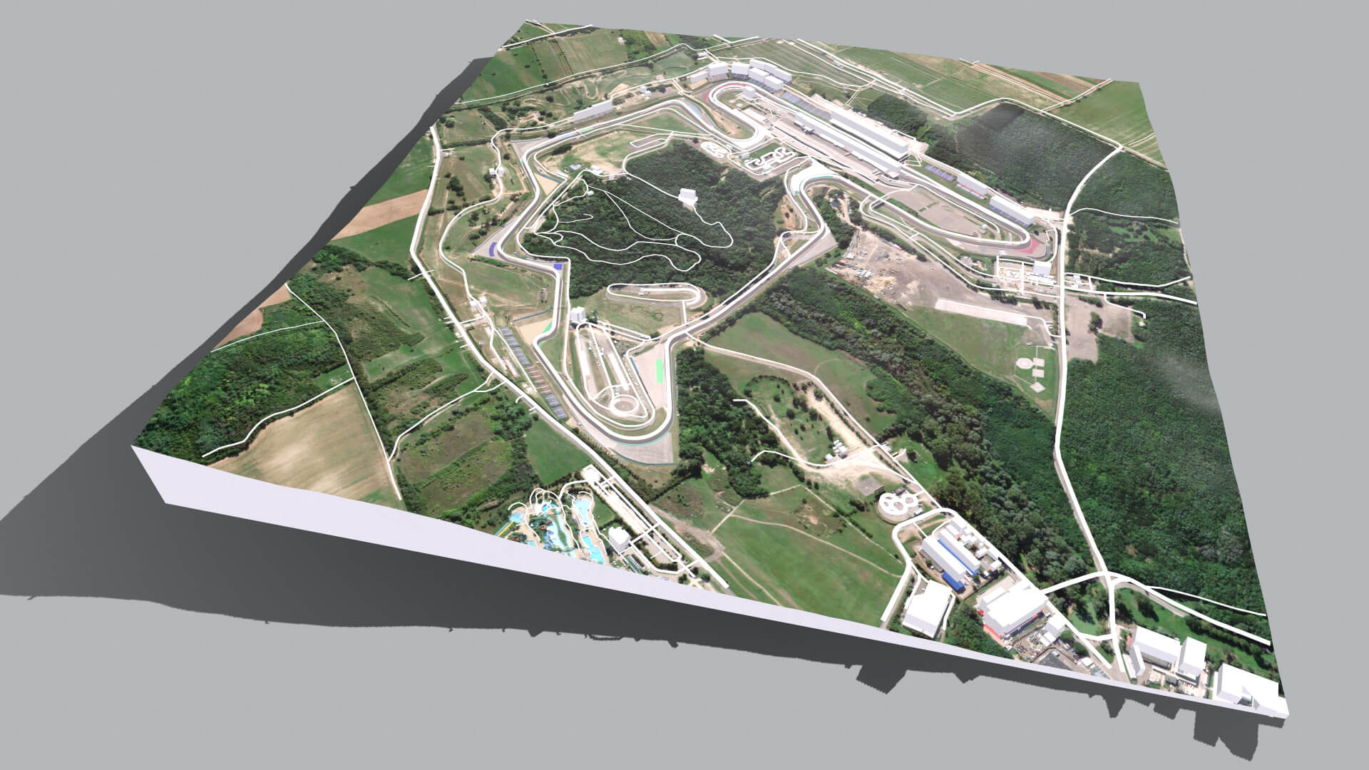 The Hungaroring Mogyorod Budapest Hungary - 3D Model by clickshop3d