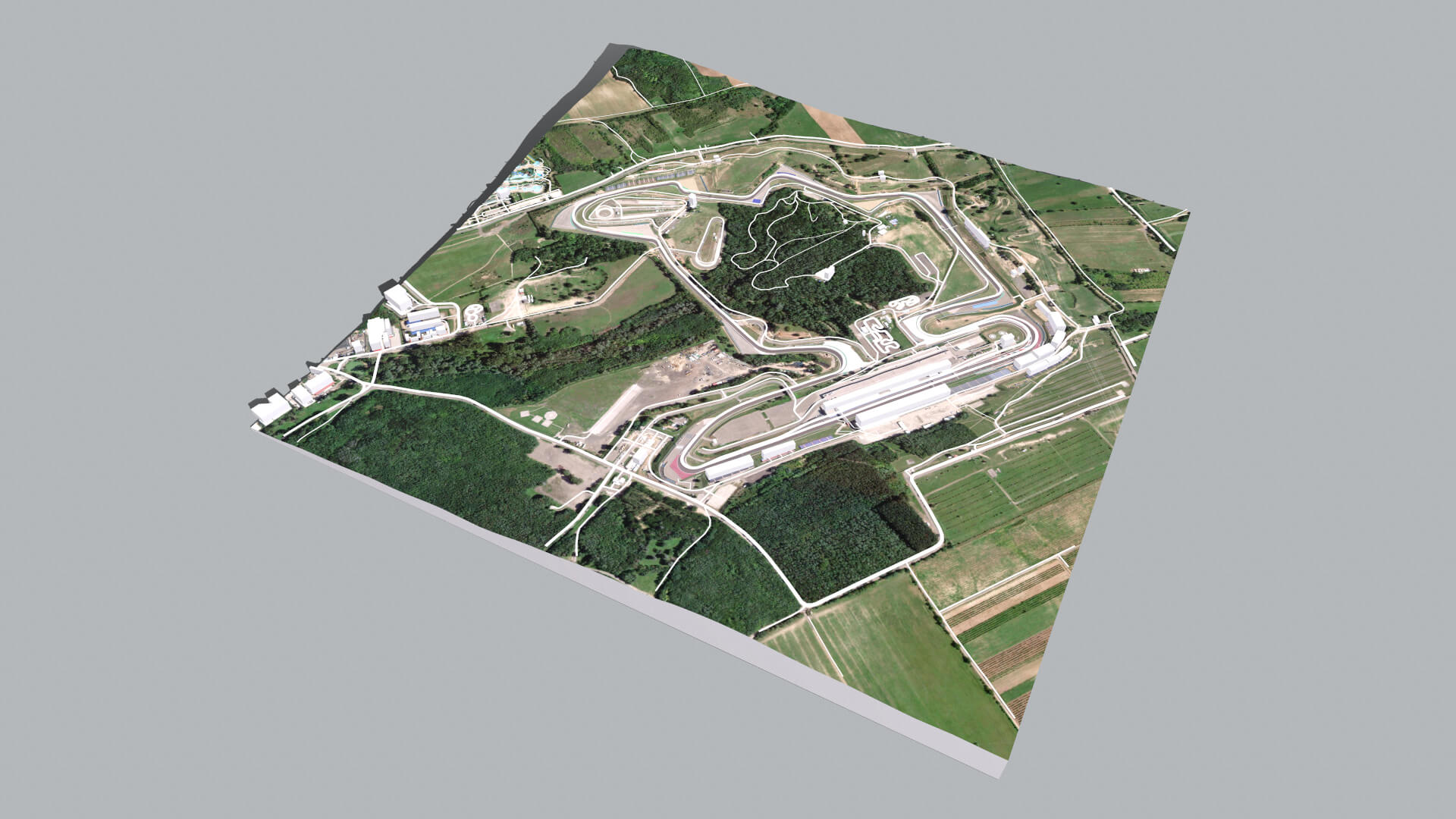 The Hungaroring Mogyorod Budapest Hungary - 3D Model by clickshop3d