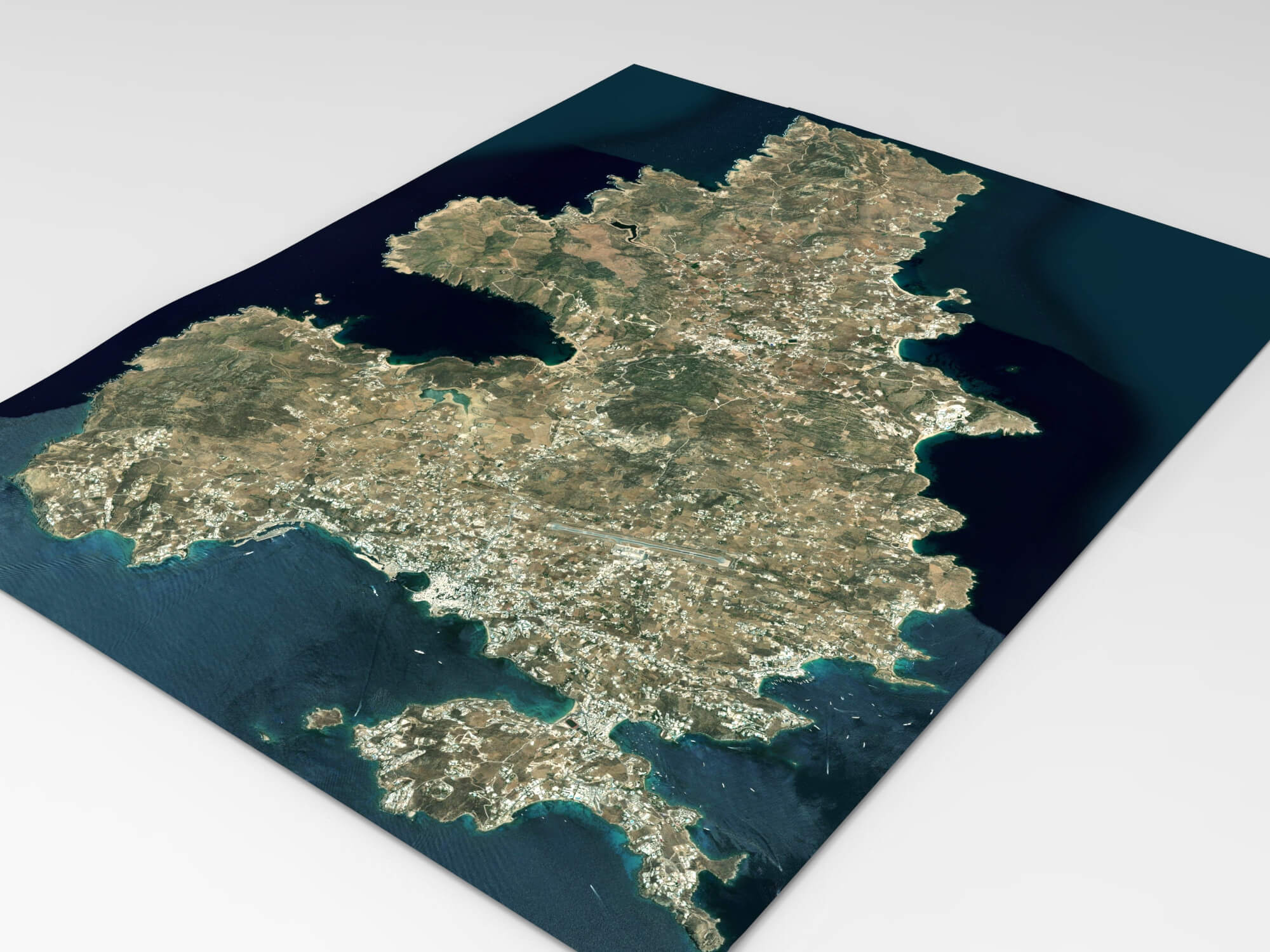 Island of Mykonos Greece - 3D Model by clickshop3d