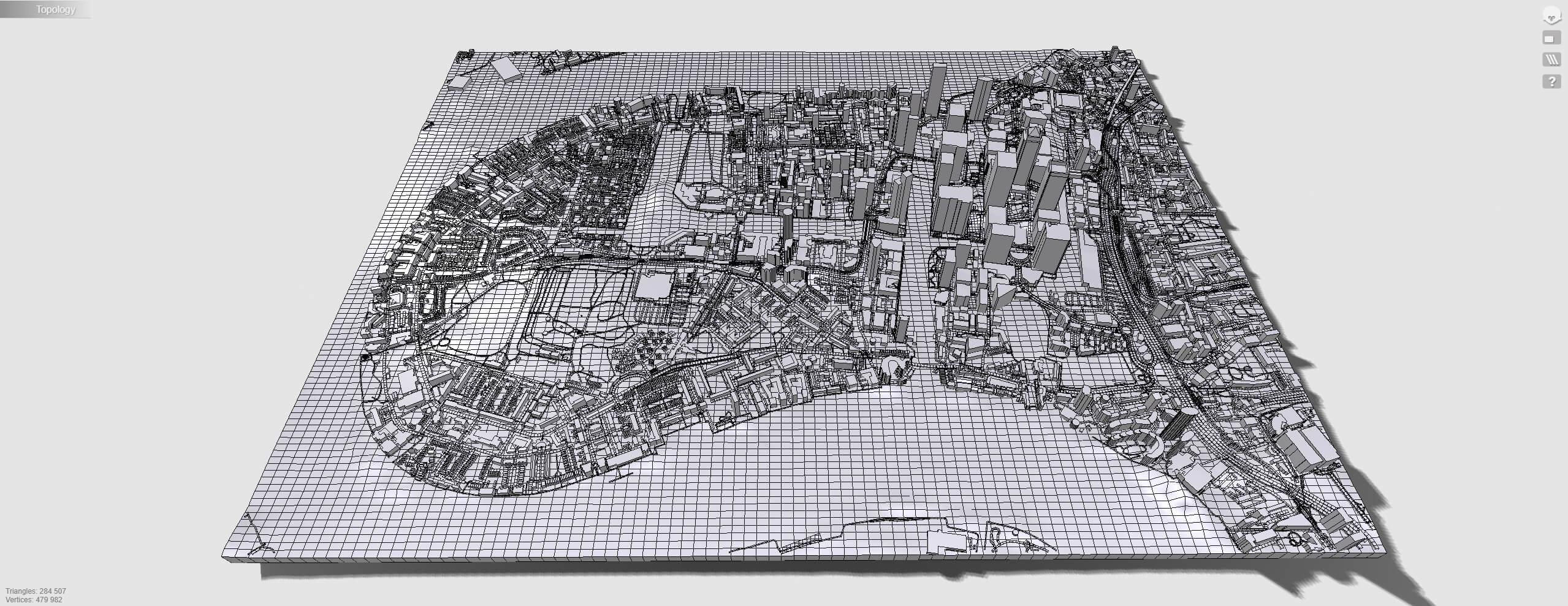The Isle of Dogs London England - 3D Model by clickshop3d