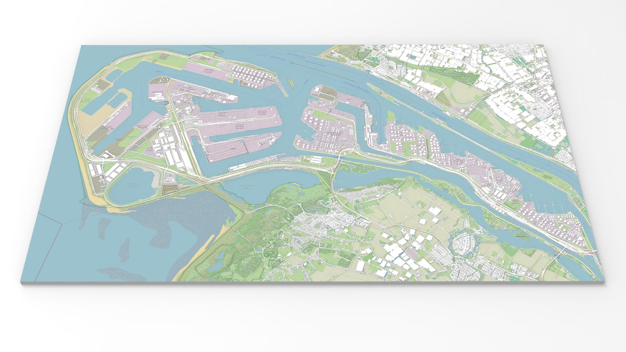 The Port of Rotterdam South Holland Netherlands - 3D Model by clickshop3d
