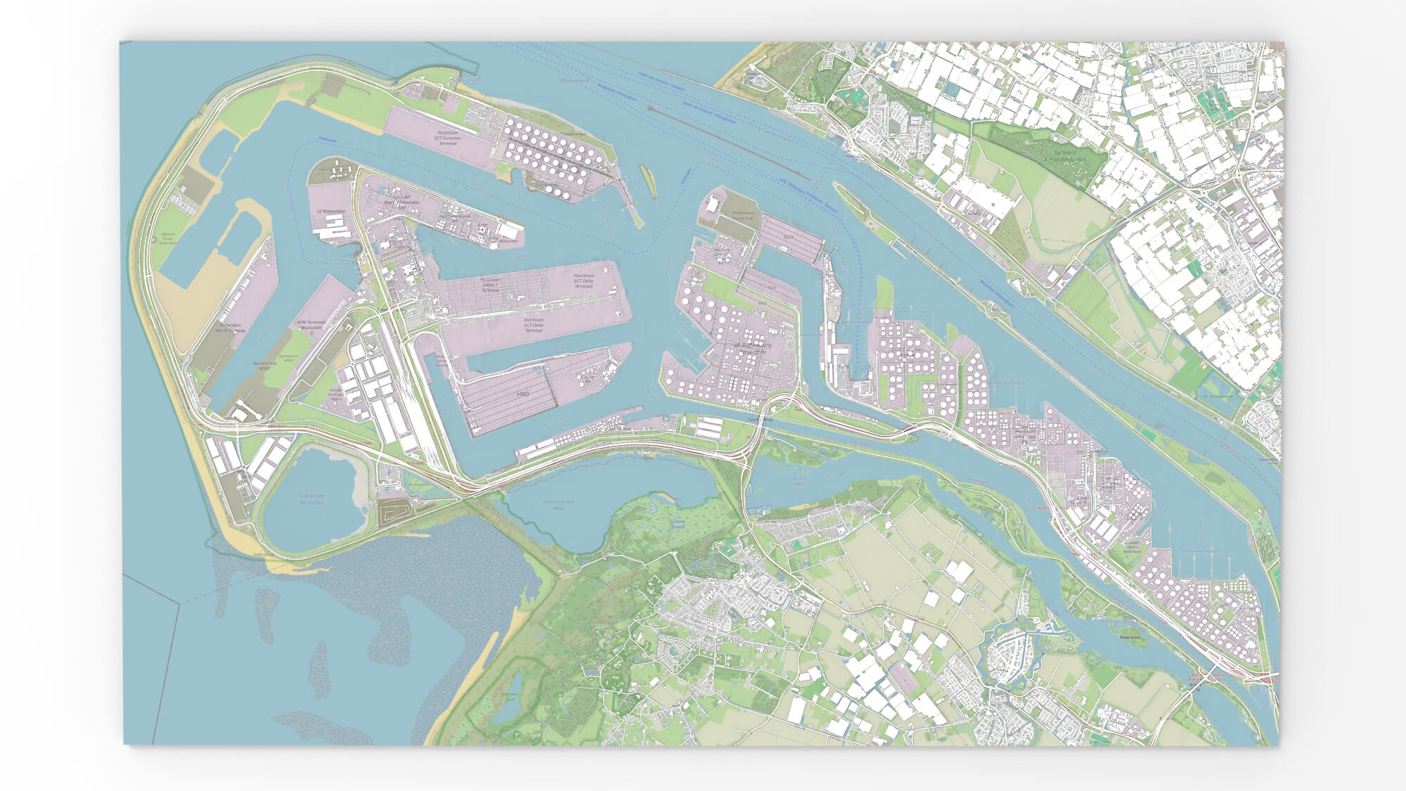 The Port of Rotterdam South Holland Netherlands - 3D Model by clickshop3d