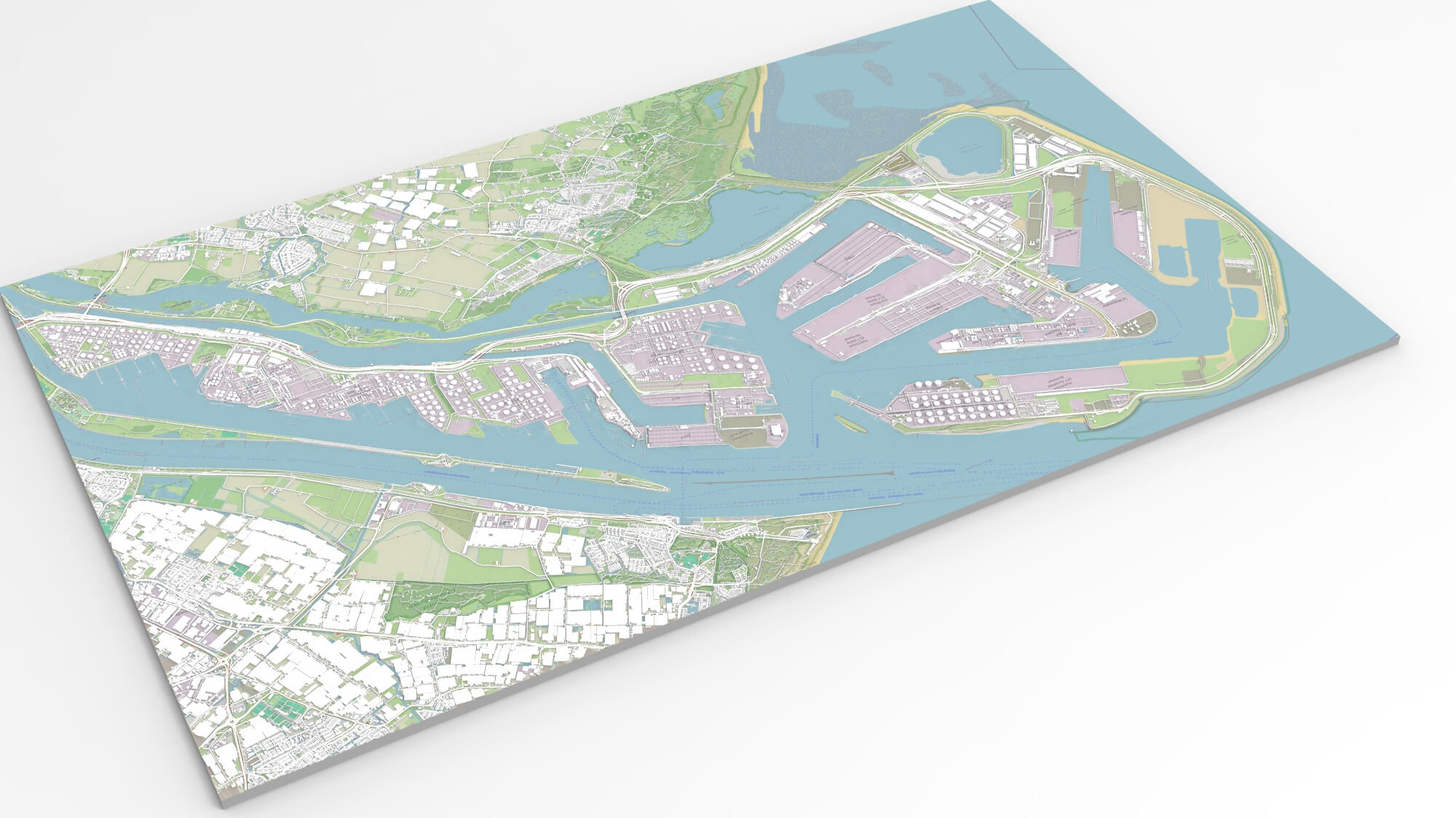 The Port of Rotterdam South Holland Netherlands - 3D Model by clickshop3d