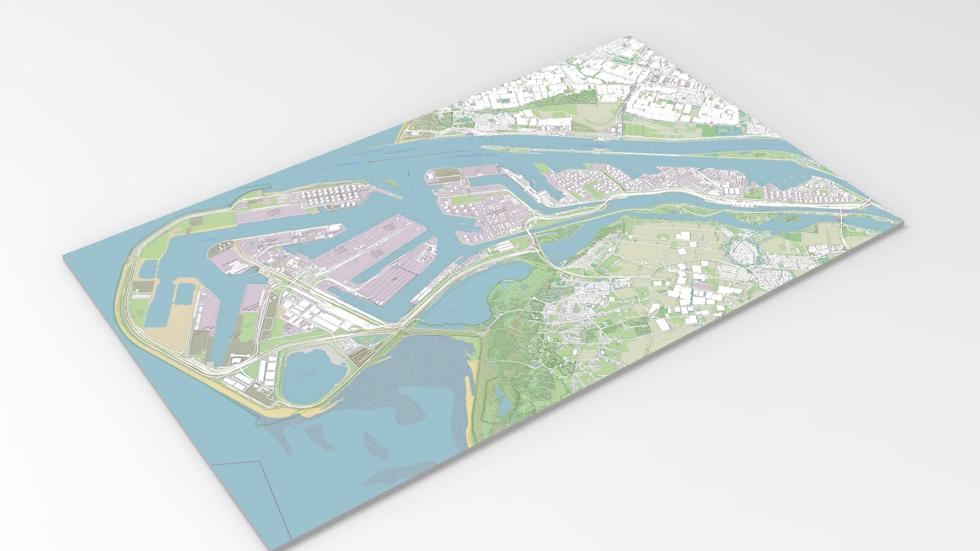 The Port of Rotterdam South Holland Netherlands - 3D Model by clickshop3d
