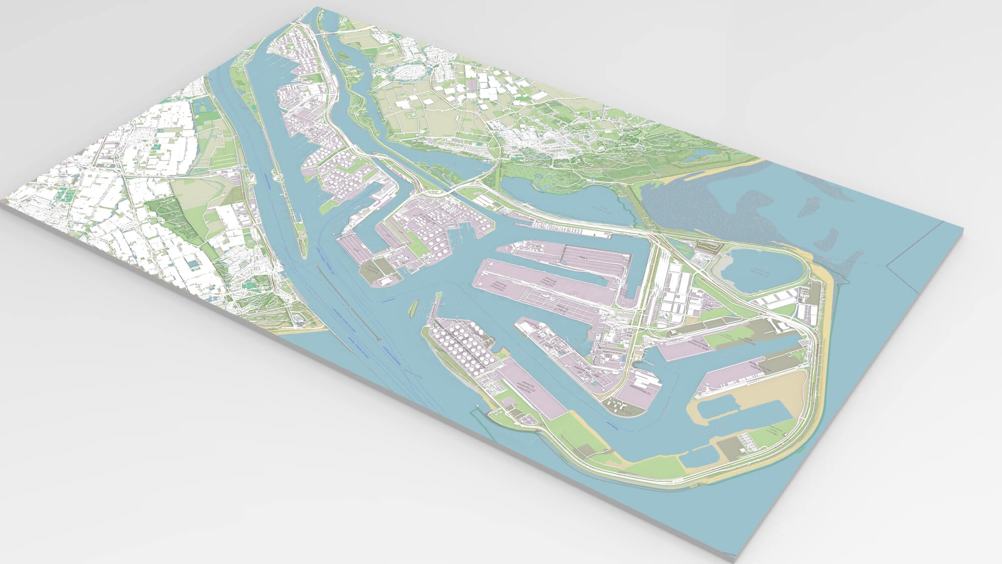The Port of Rotterdam South Holland Netherlands - 3D Model by clickshop3d