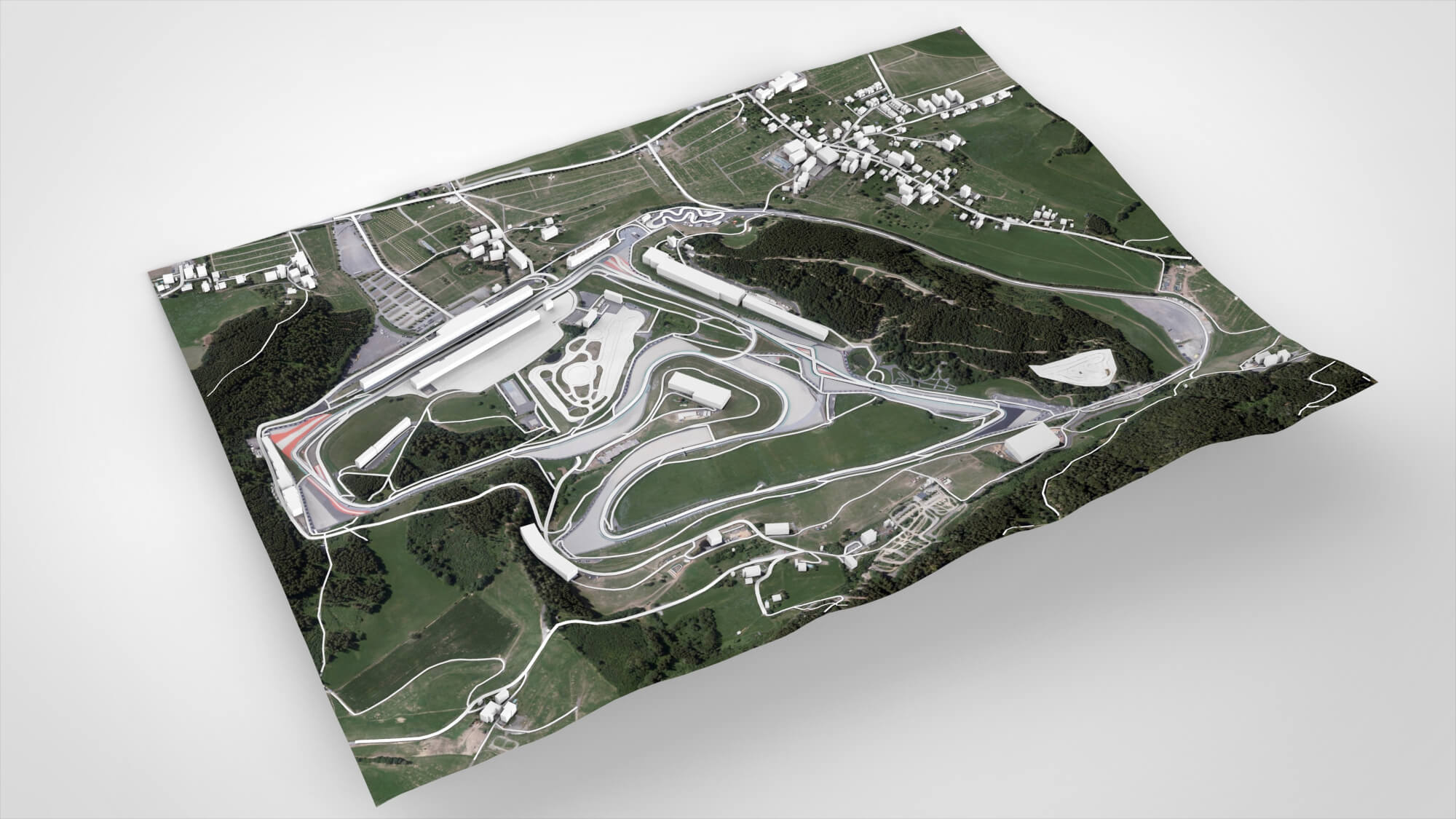 The Red Bull Ring Spielberg Austria - 3D Model by clickshop3d
