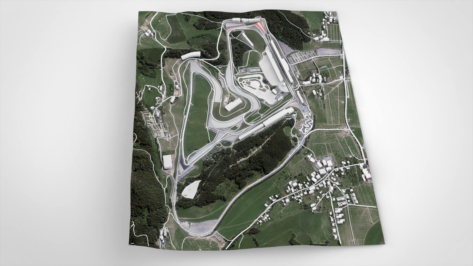 The Red Bull Ring Spielberg Austria - 3D Model by clickshop3d