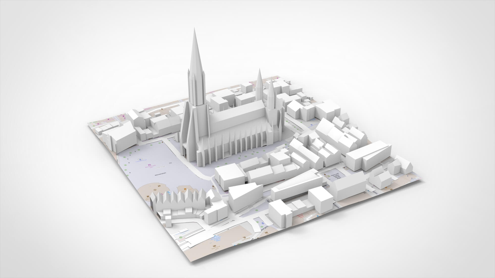 Ulm Cathedral Germany - 3D Model by clickshop3d