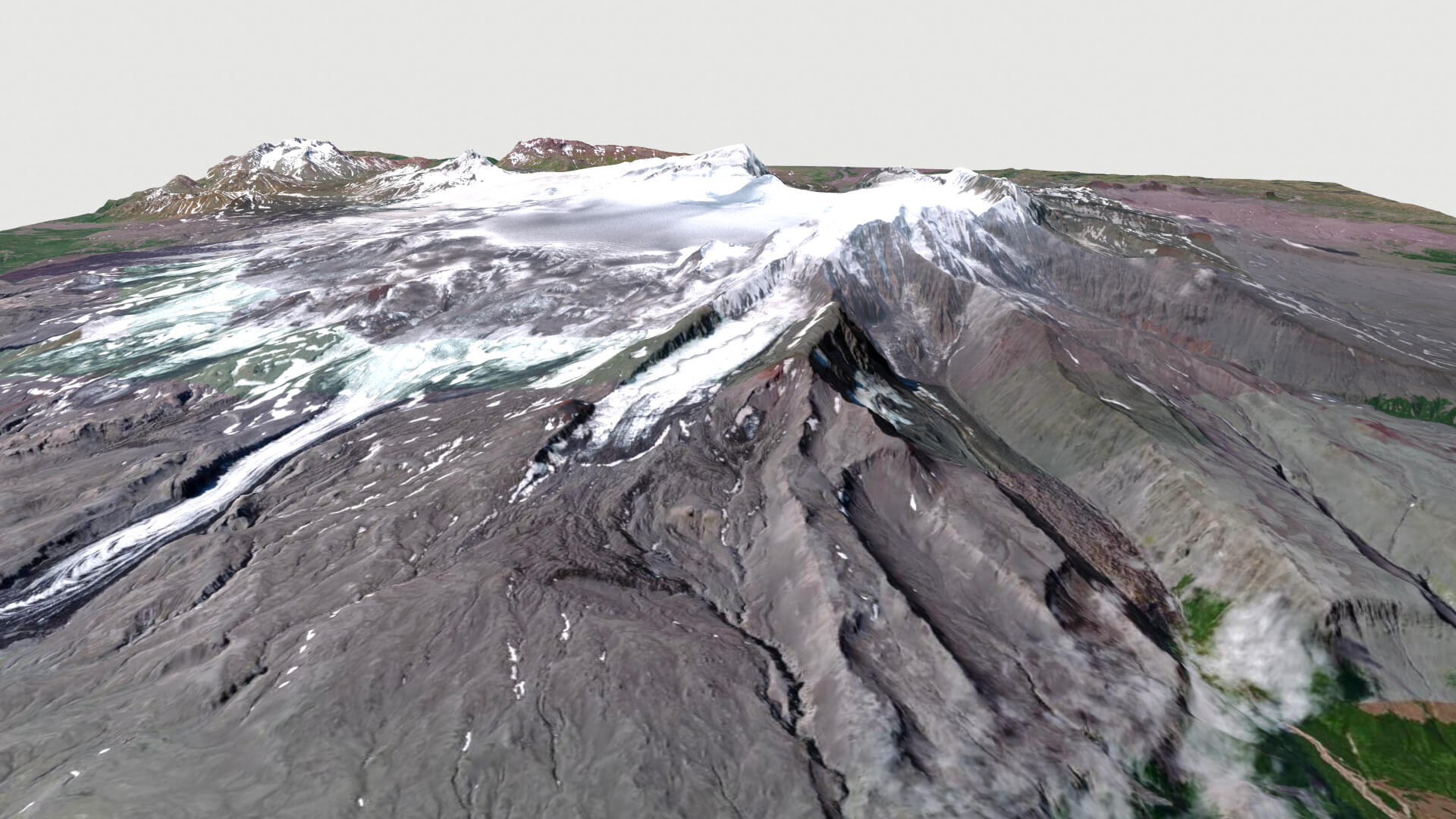 Veniaminov Volcano - 3D Model by clickshop3d