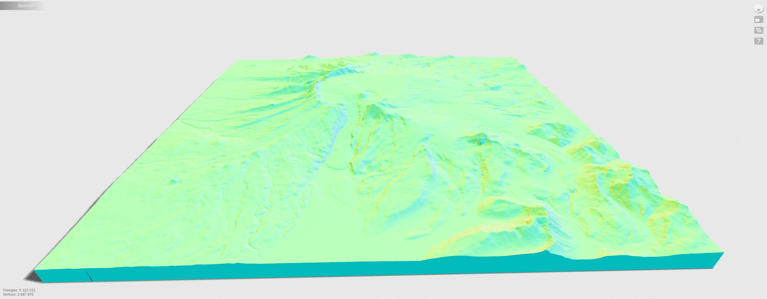 Veniaminov Volcano - 3D Model by clickshop3d