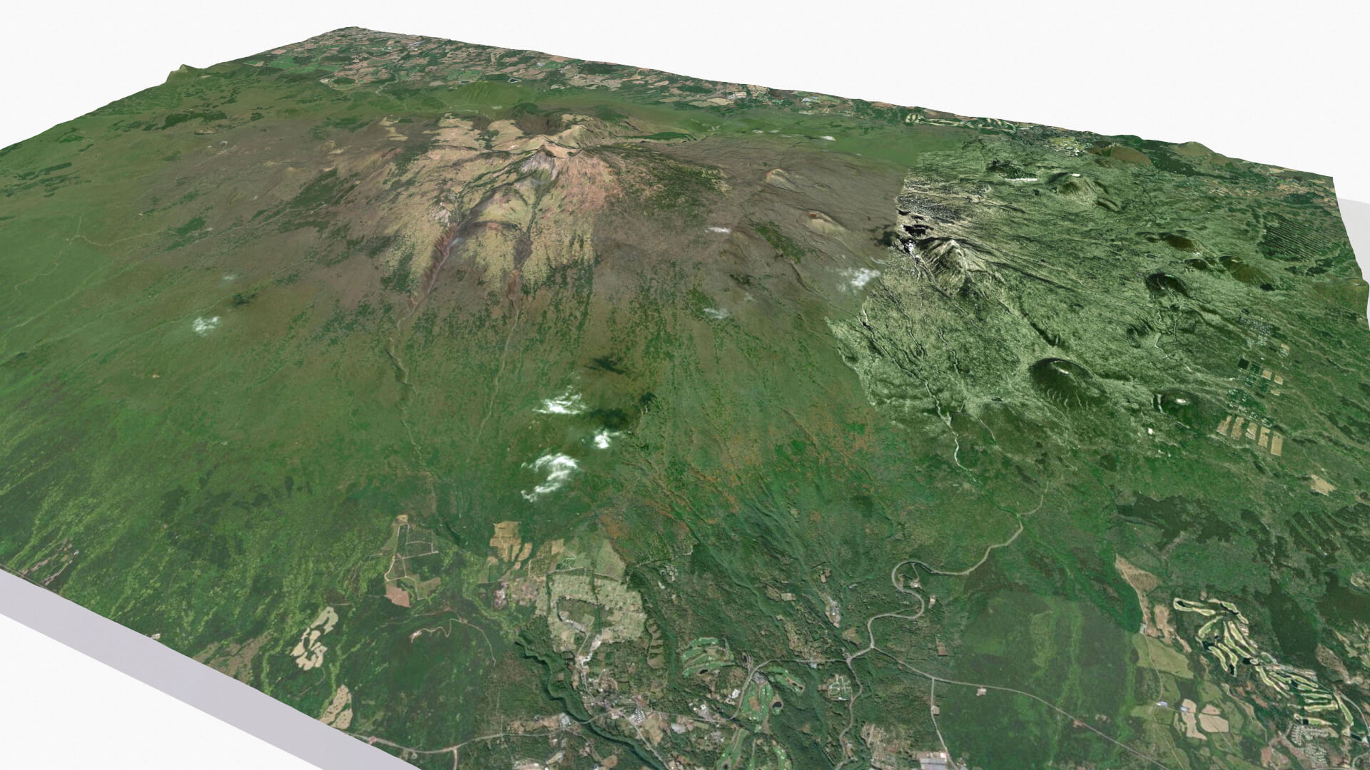 Volcano Hallasan South Korea - 3D Model by clickshop3d