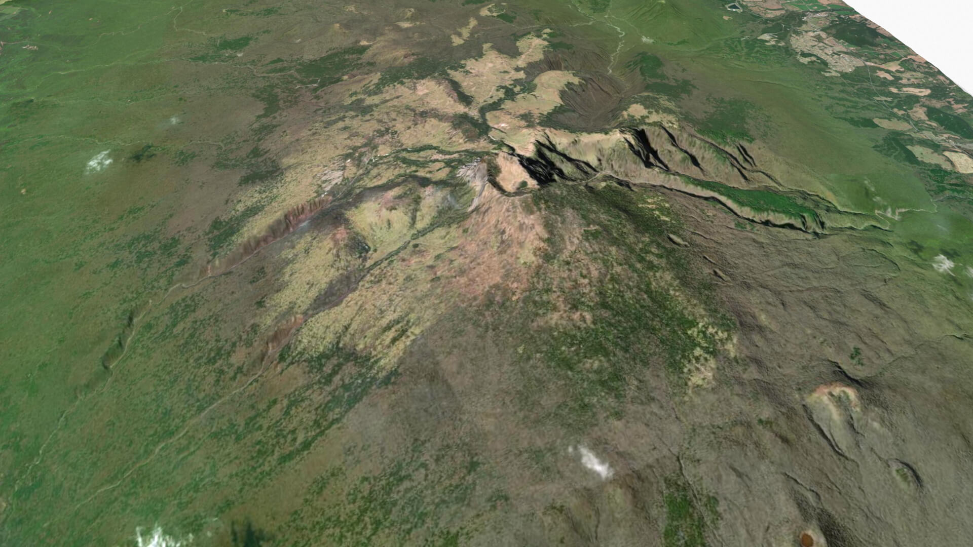 Volcano Hallasan South Korea - 3D Model by clickshop3d