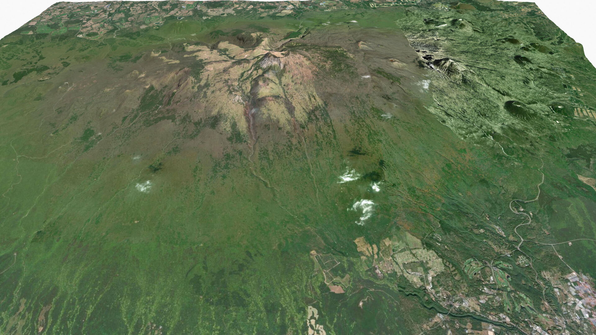 Volcano Hallasan South Korea - 3D Model by clickshop3d