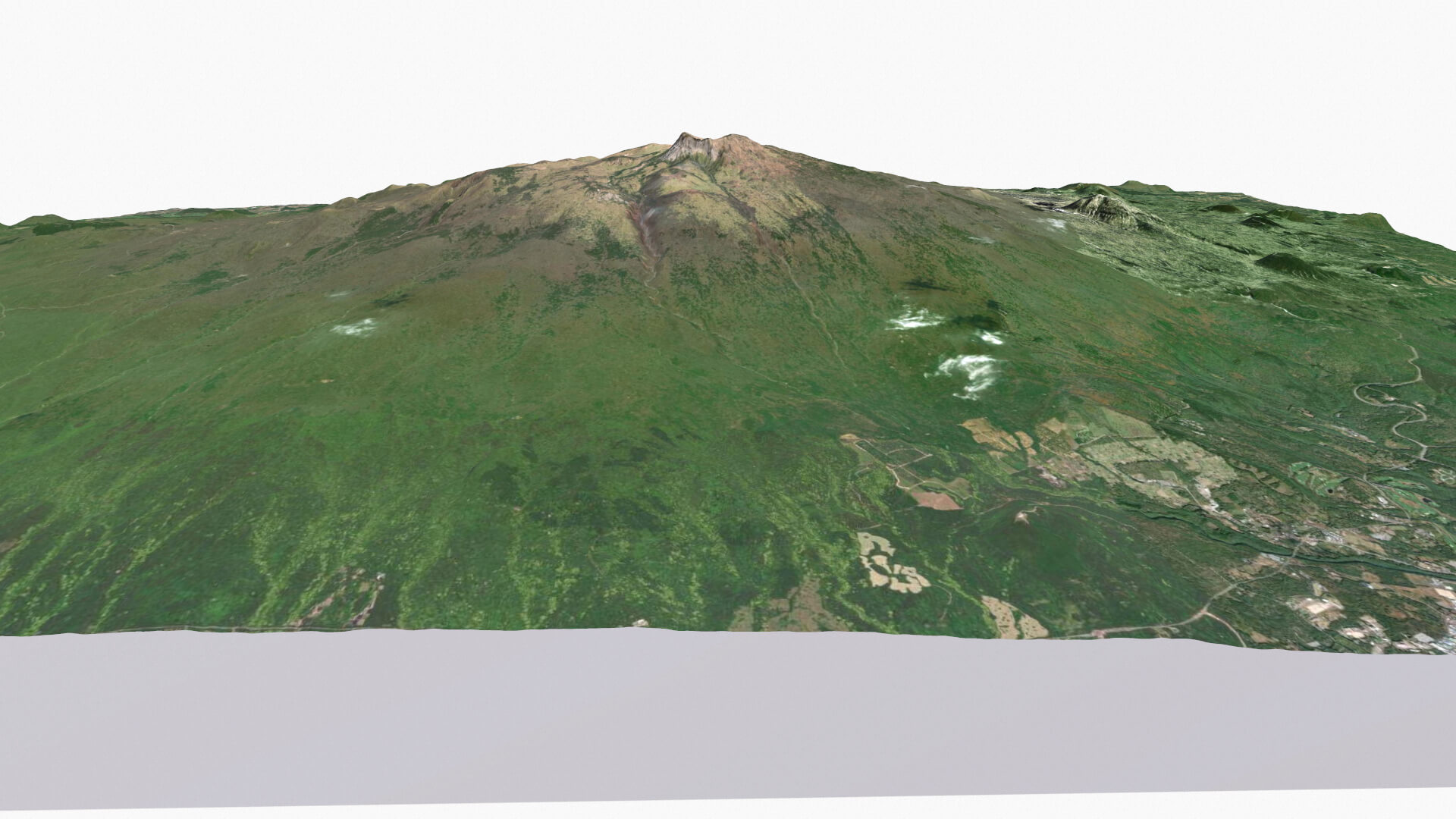 Volcano Hallasan South Korea - 3D Model by clickshop3d