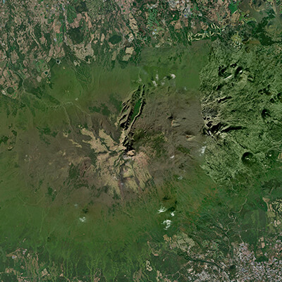 Volcano Hallasan South Korea - 3D Model by clickshop3d