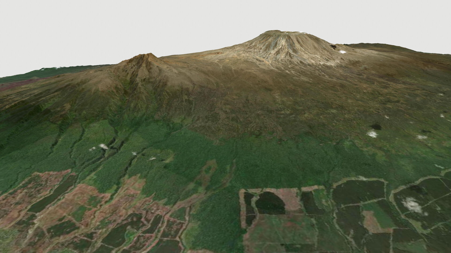 Volcano Kilimanjaro Tanzania Africa - 3D Model by clickshop3d