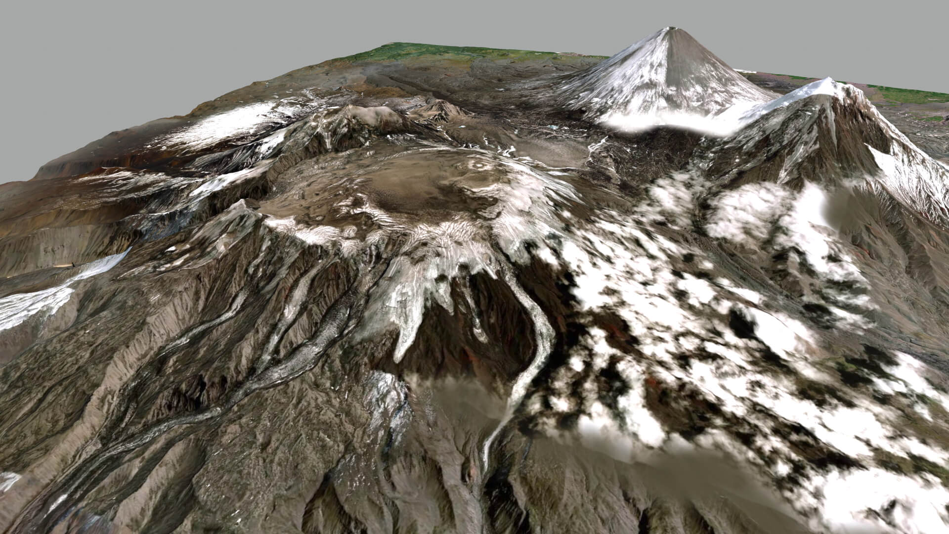 Volcano Klyuchevskaya Sopka Kamchatka - 3D Model by clickshop3d